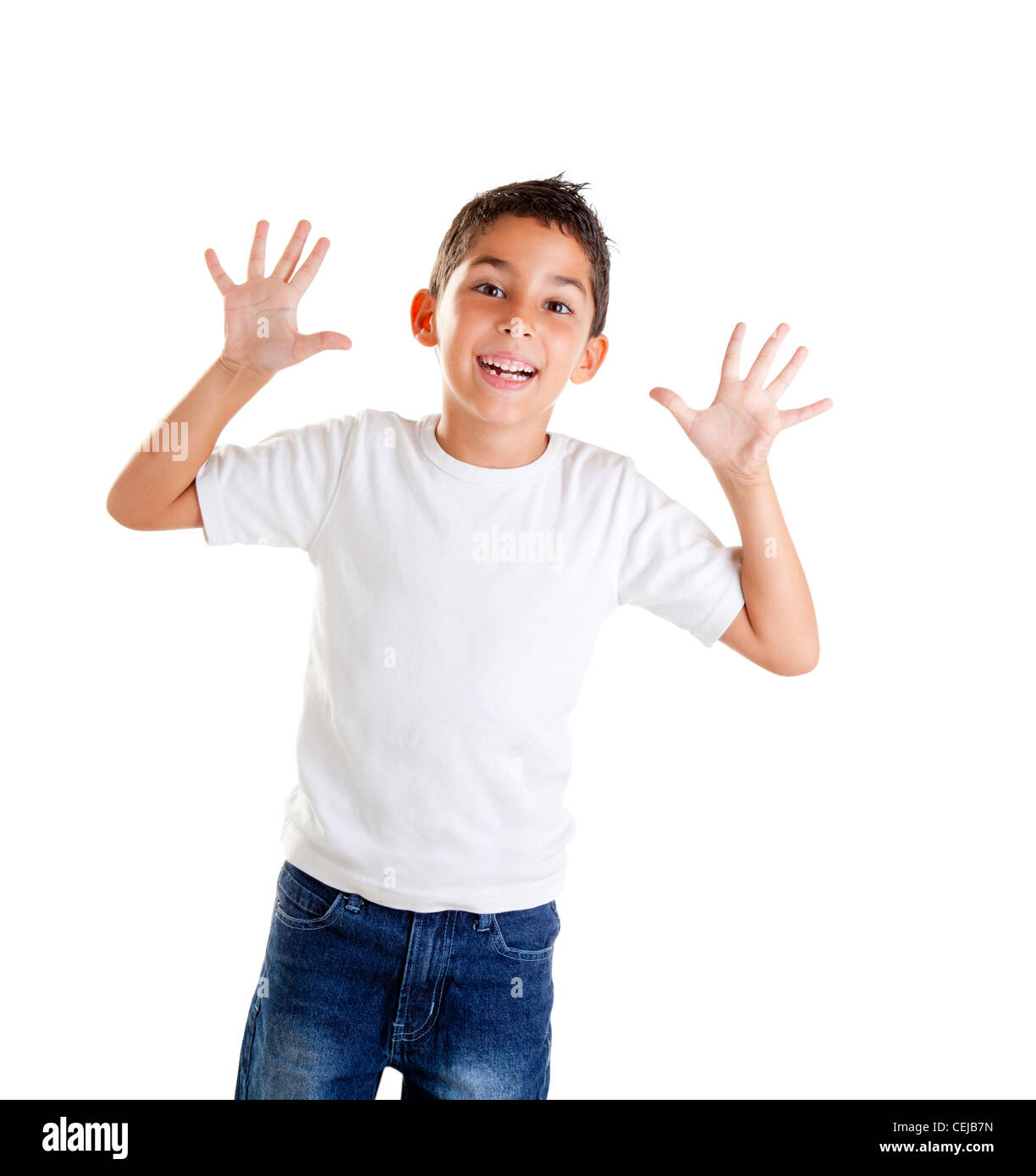 Funny gesture children hi-res stock photography and images - Alamy