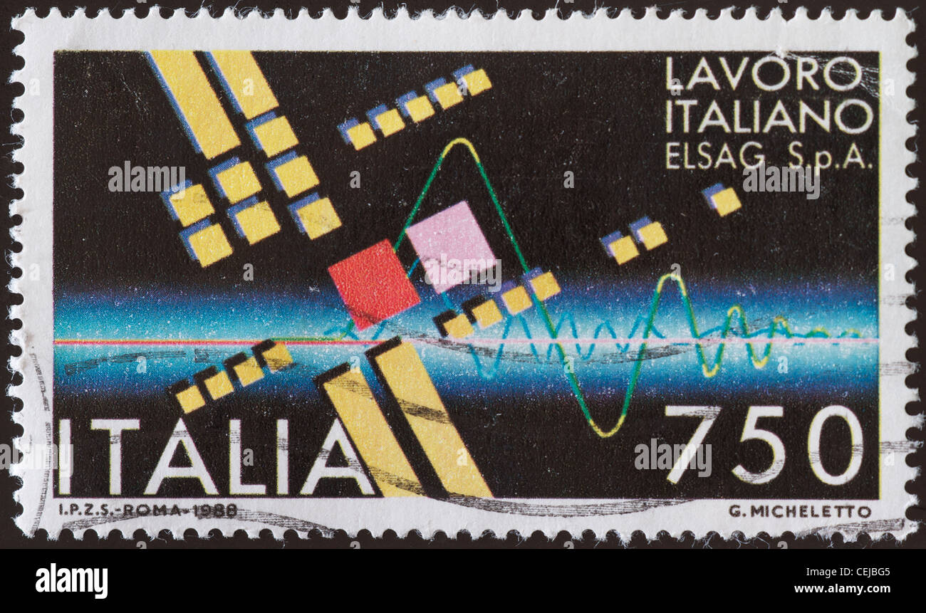 italian postal stamps Stock Photo - Alamy