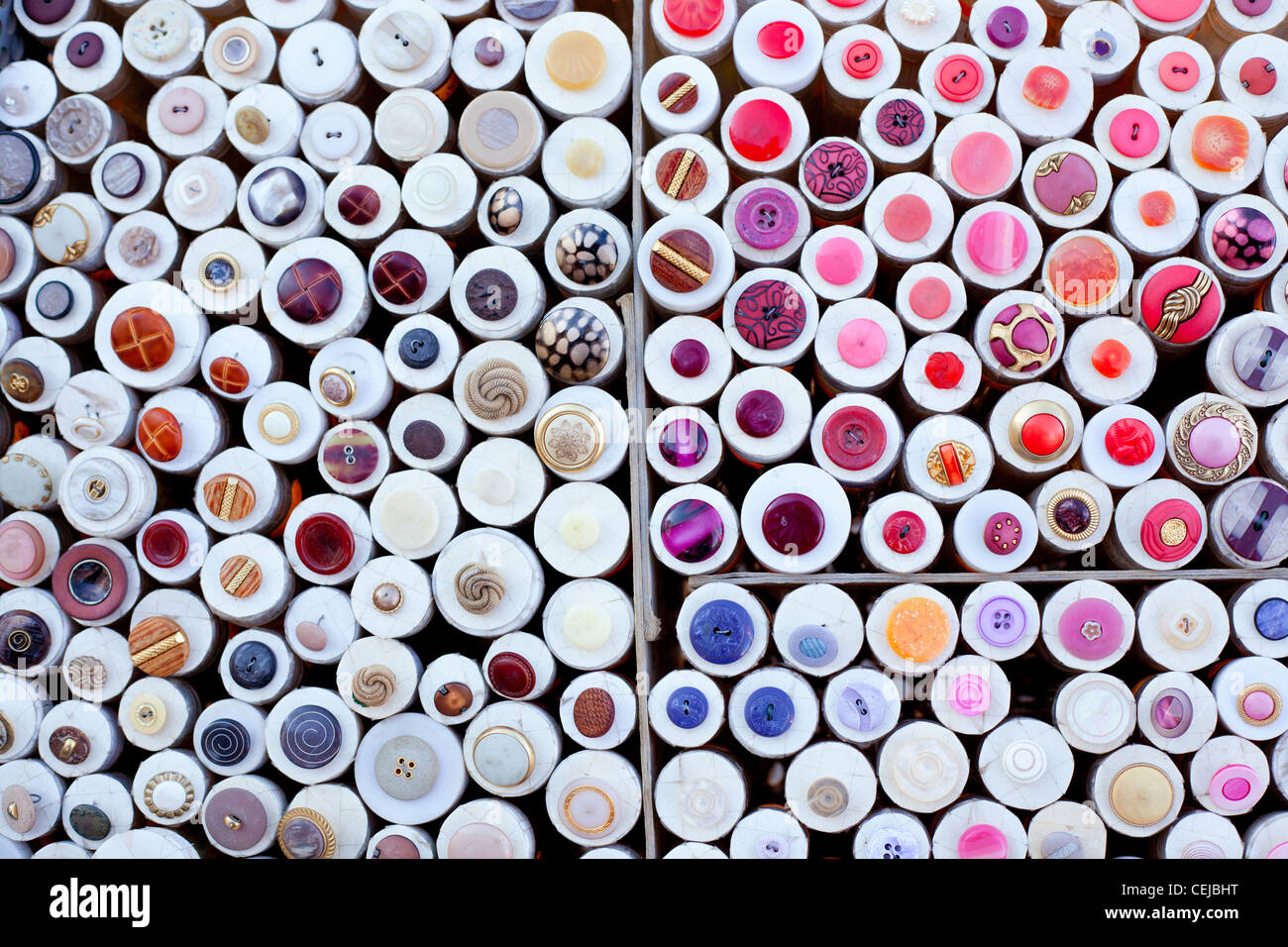 colorful buttons display round boxes pattern texture Stock Photo - Alamy