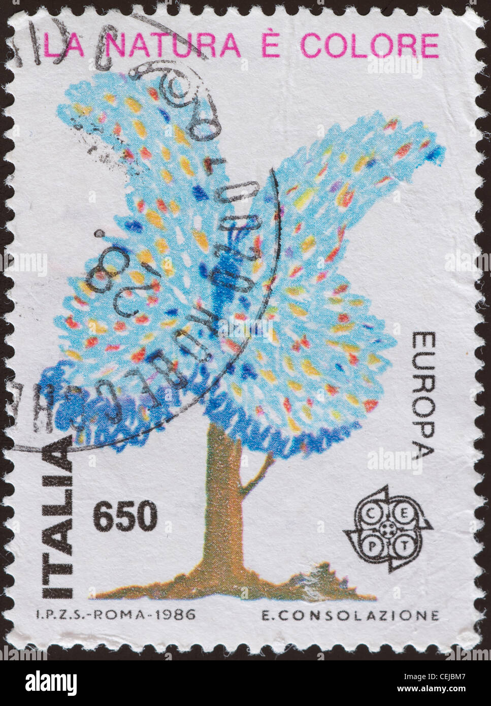 italian postal stamps Stock Photo - Alamy