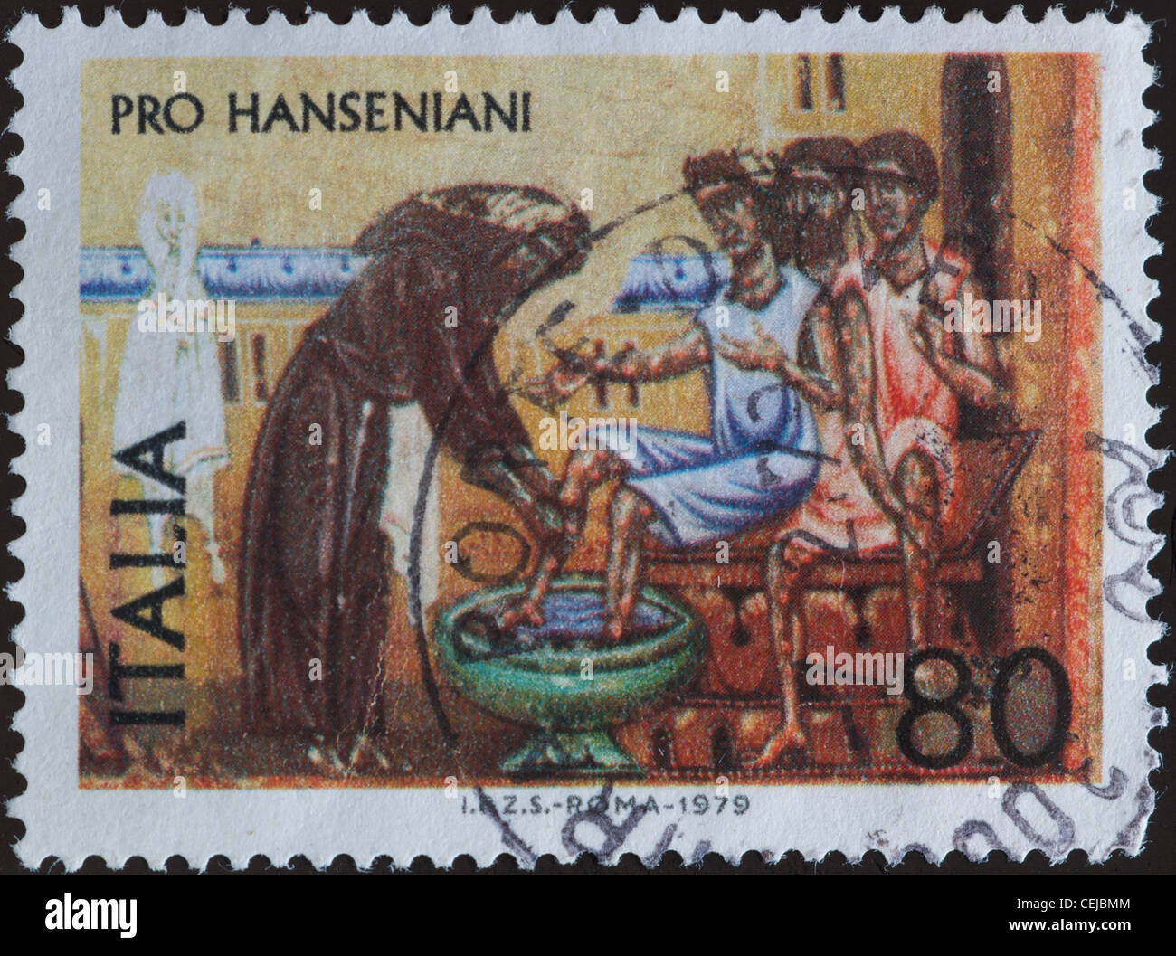 italian postal stamps Stock Photo - Alamy