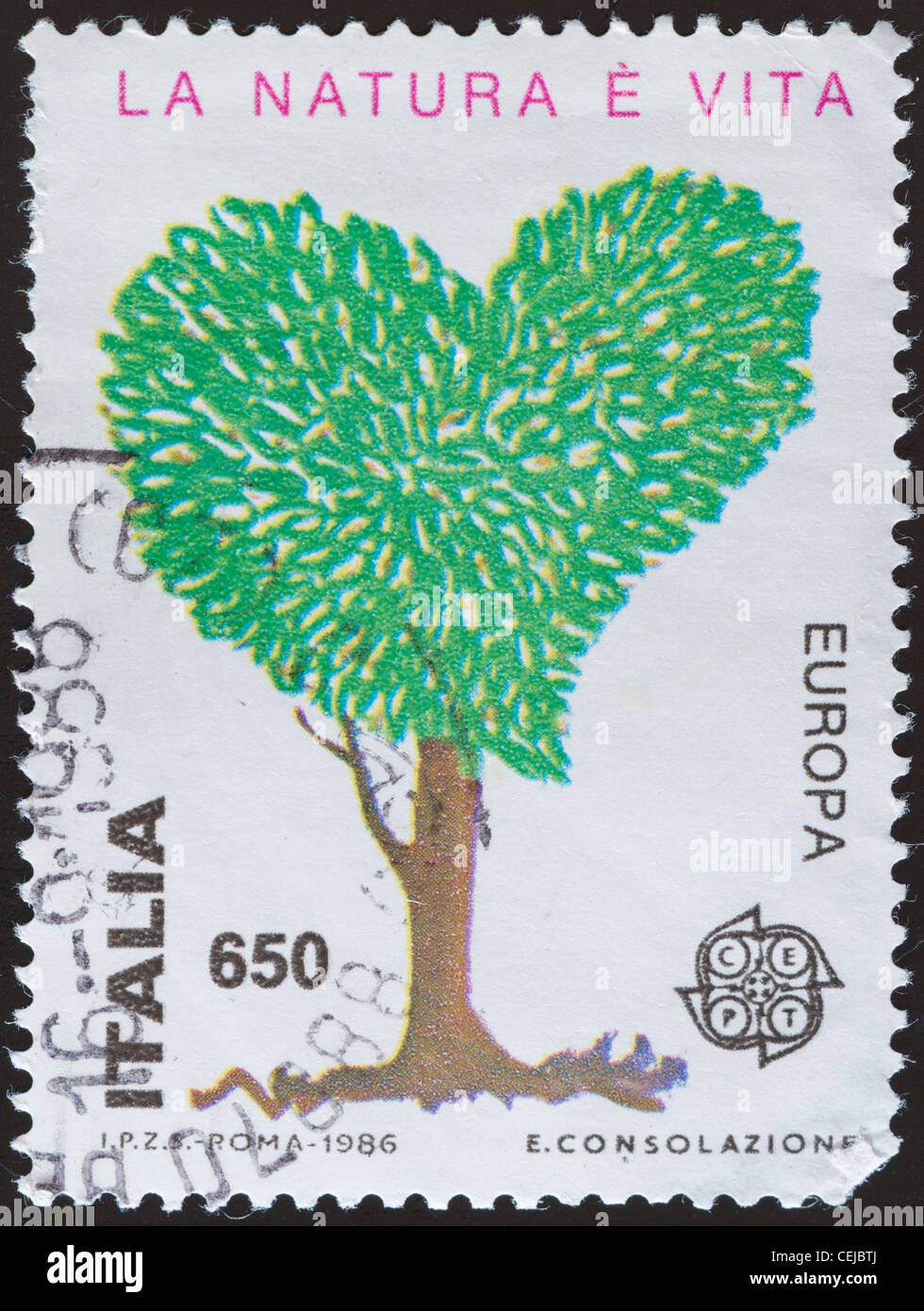 italian postal stamps Stock Photo - Alamy