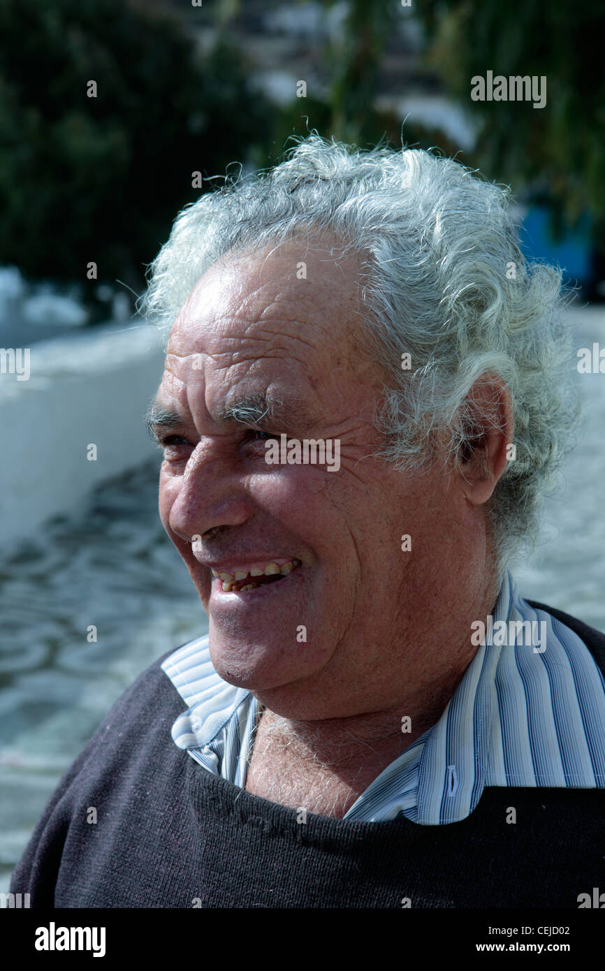 Greece greek faces old man hi-res stock photography and images - Alamy