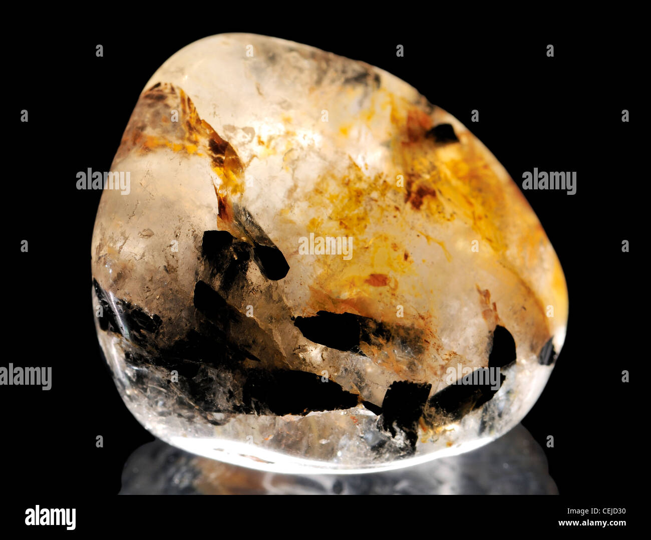 Polished Tourmaline Quartz (Quartz with black tourmaline inclusions ... Polished Tourmaline Quartz (Quartz with black tourmaline inclusions ...