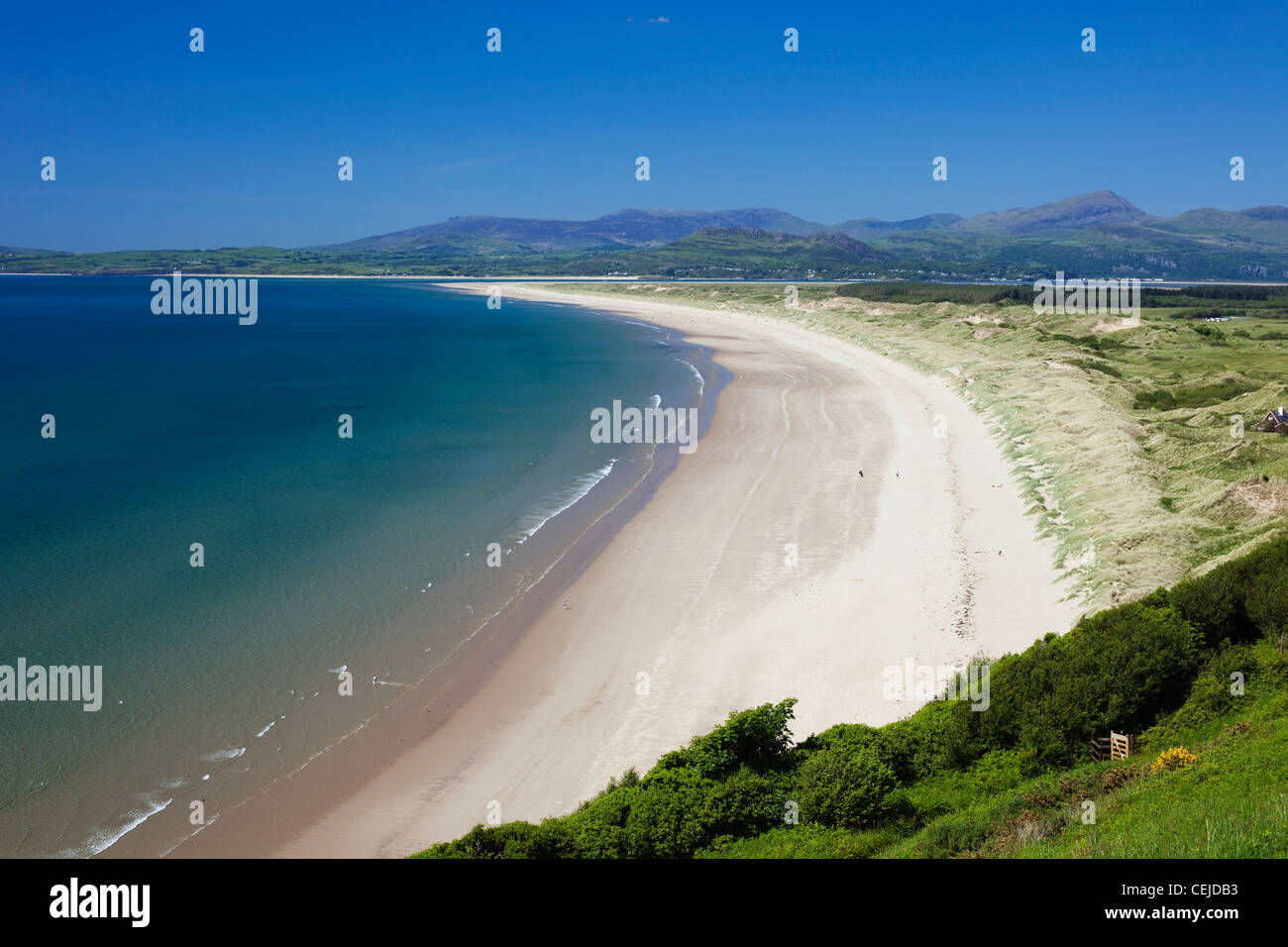 Wales, Gwynedd, Harlech Beach Stock Photo - Alamy