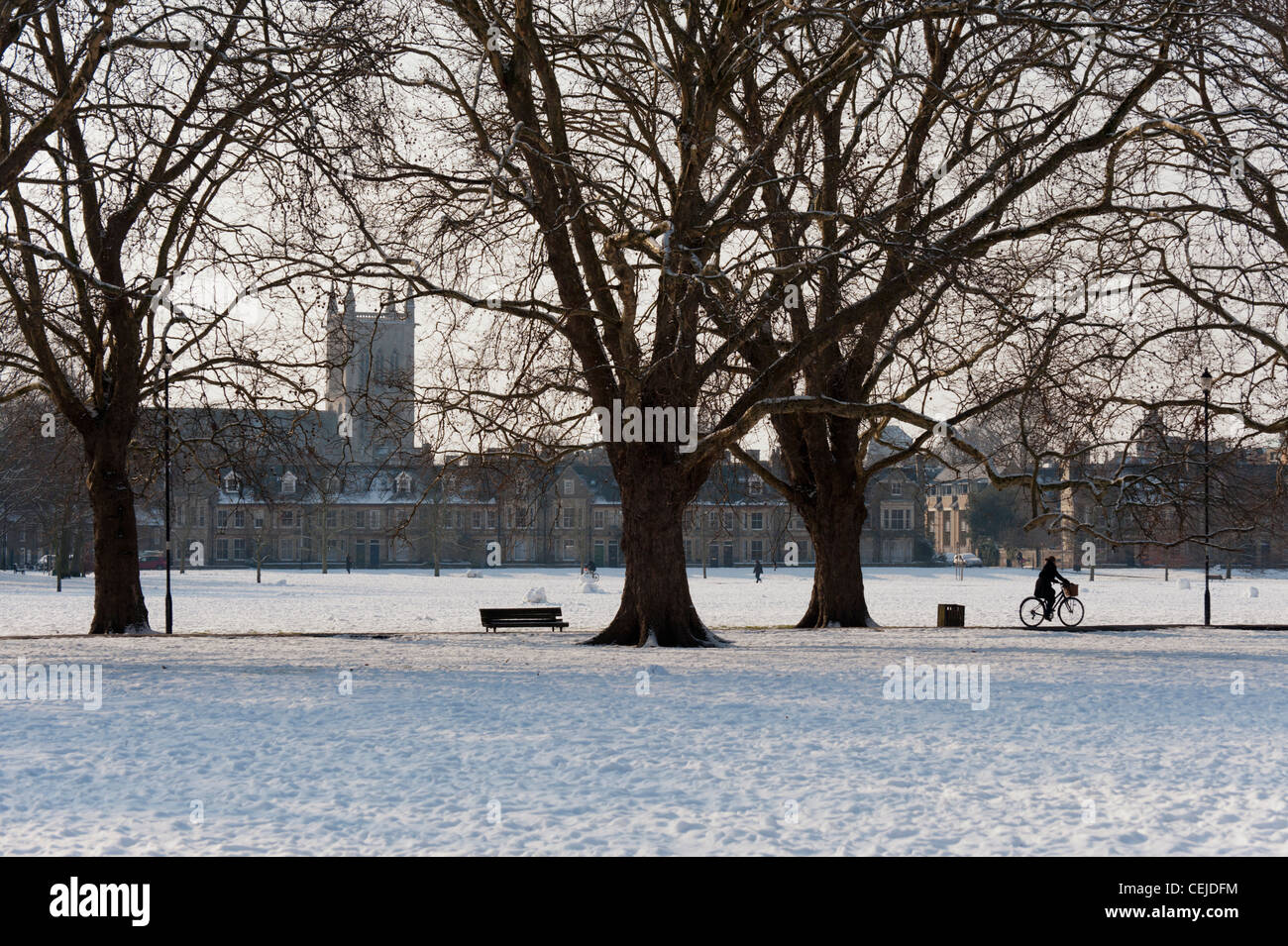 Cambridge snow winter hi-res stock photography and images - Alamy