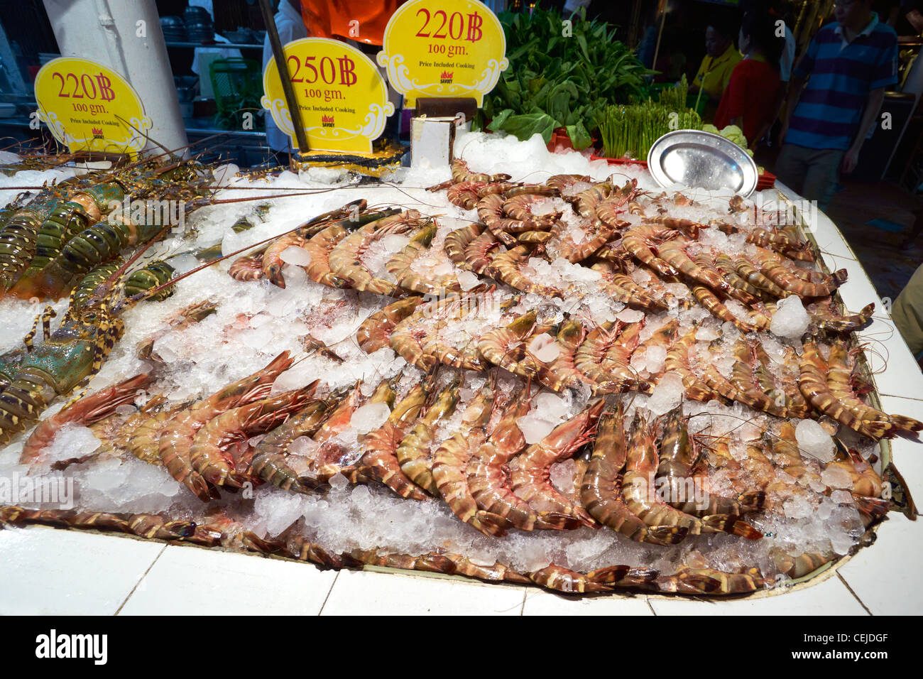 Thailand - Phuket Island, Patong Beach, sea food restaurant Stock Photo ...