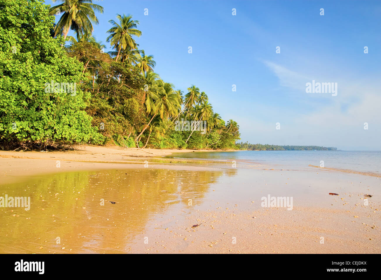 Remote tropical island beach scenery in Thailand Stock Photo - Alamy