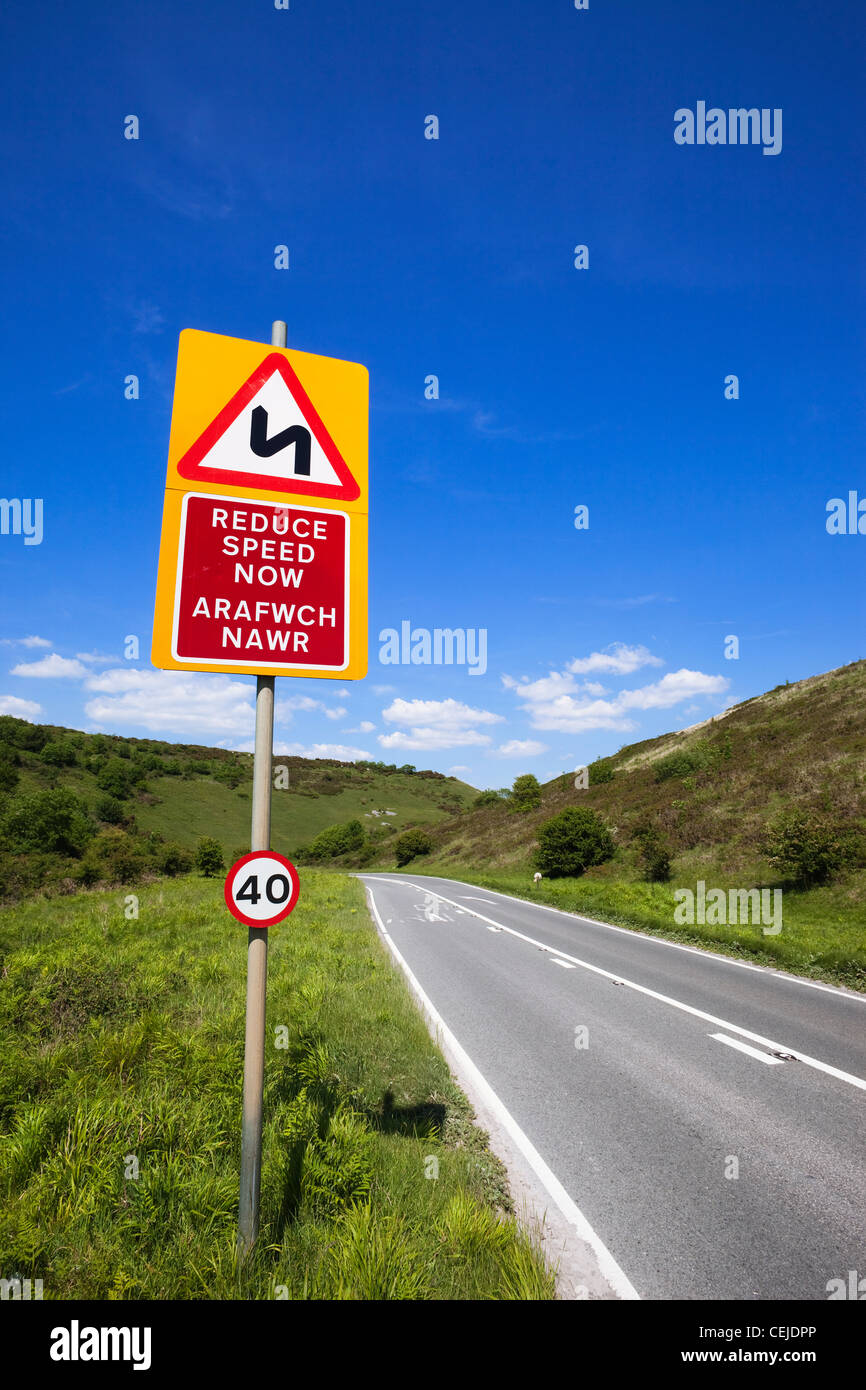 Reduce speed wales hi-res stock photography and images - Alamy