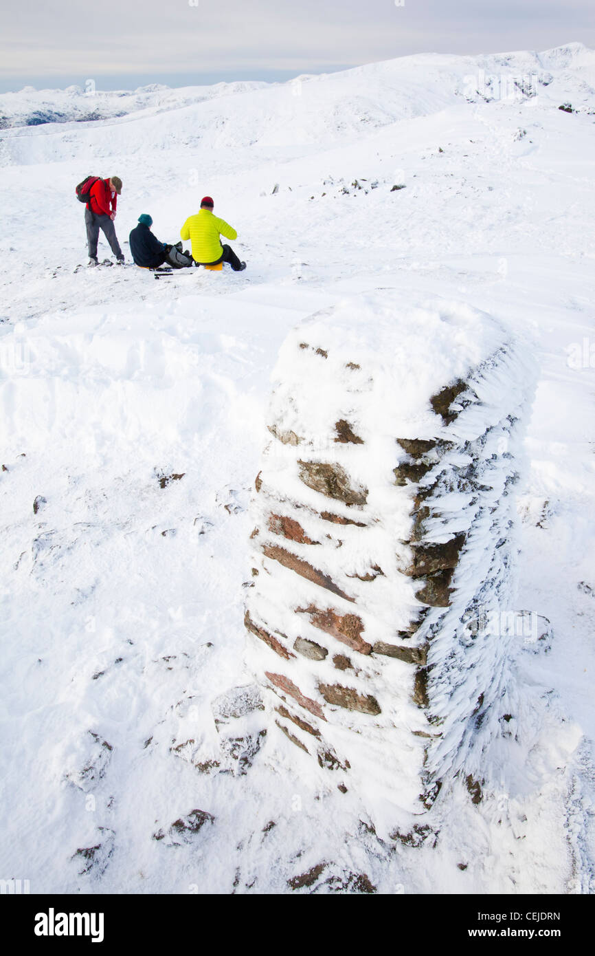 The summit of Red Screes in the Lake District, UK Stock Photo - Alamy