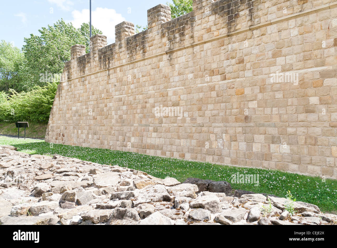 Wallsend Newcastle and part of Hadrian's Wall Stock Photo - Alamy