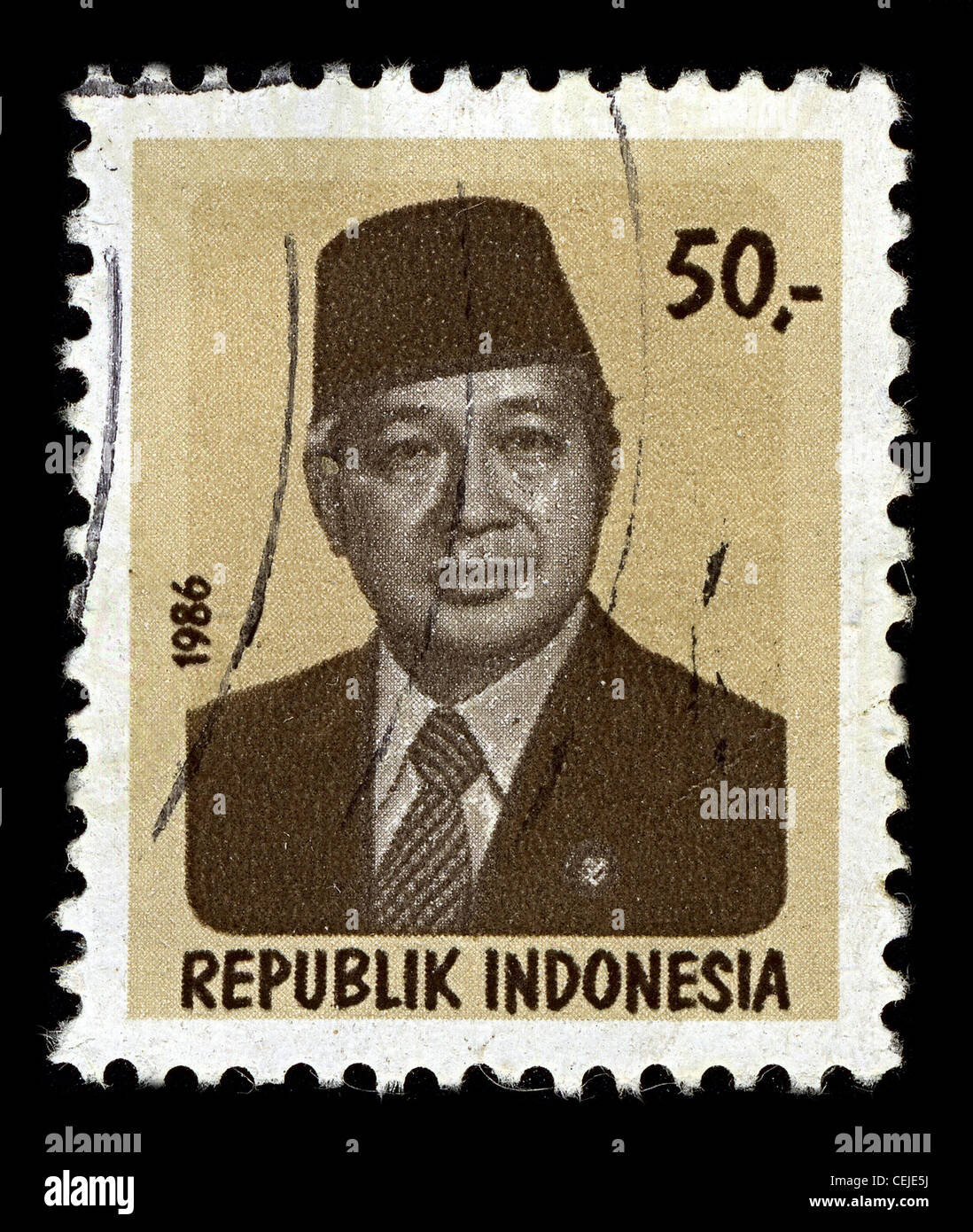 INDONESIA-CIRCA 1986:A stamp printed in INDONESIA shows image of ...