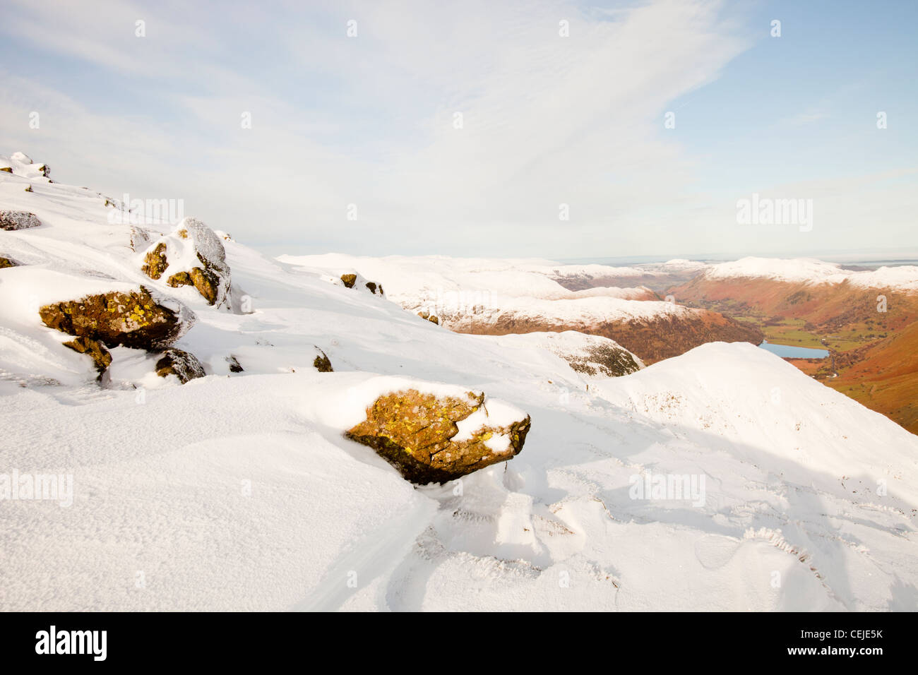 The summit of Red Screes in the Lake District, UK Stock Photo - Alamy