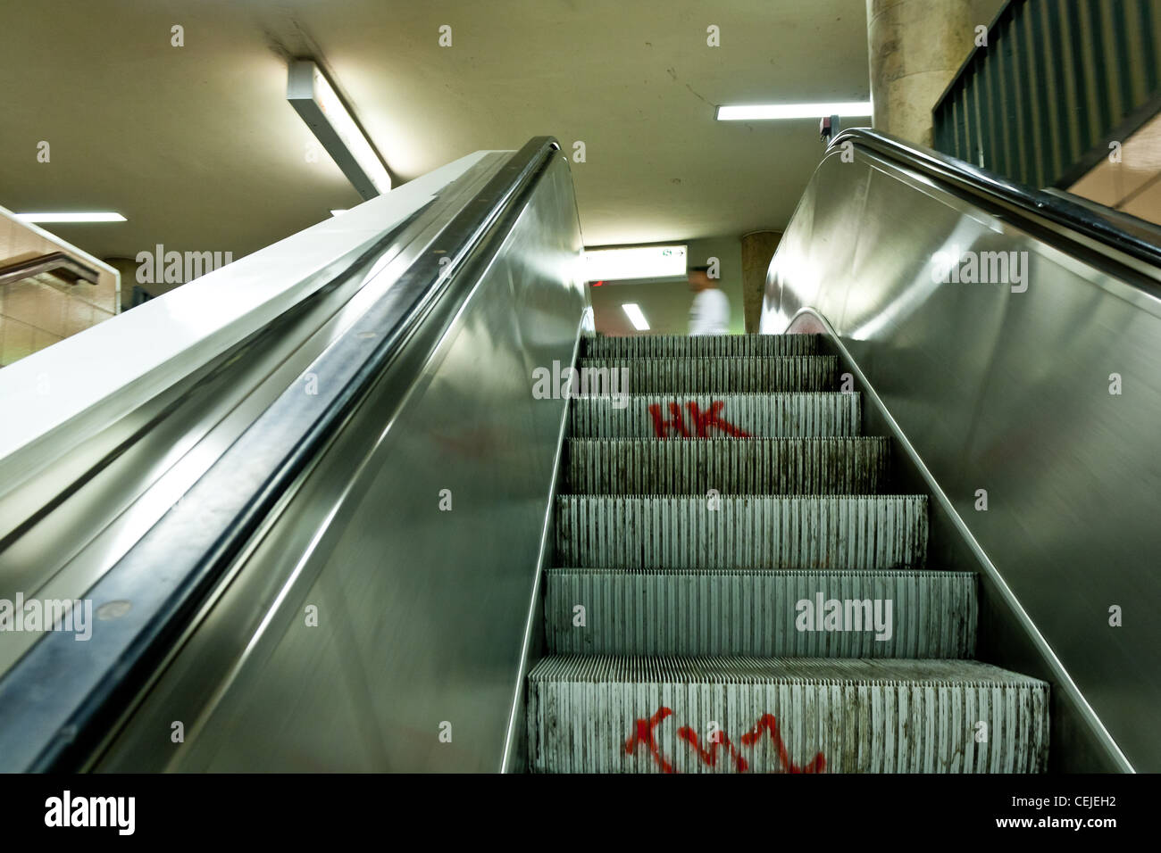 sliding scale, metro station Stock Photo - Alamy