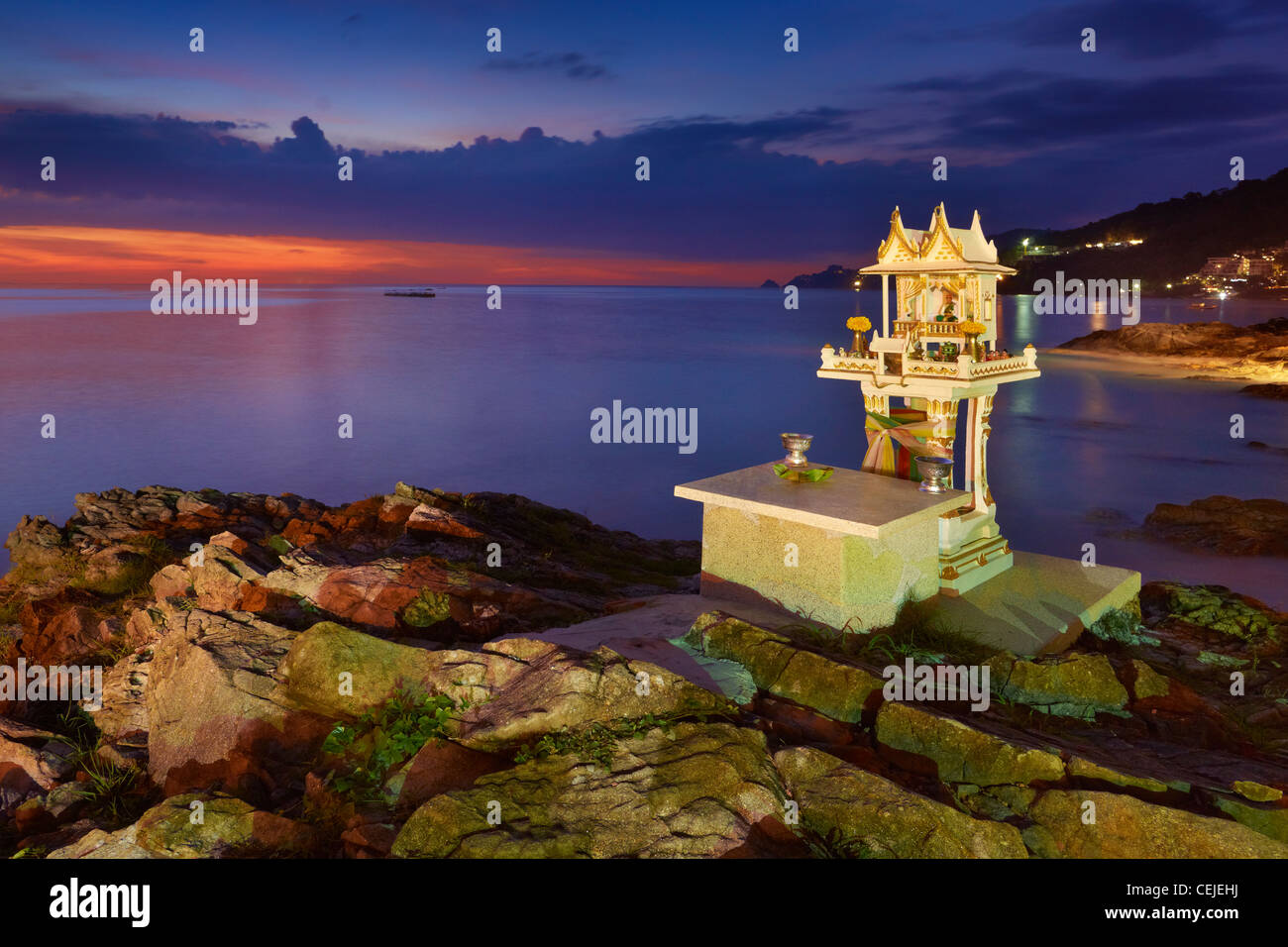Thailand - Phuket Island, Patong Beach, sunset time scenery Stock Photo ...