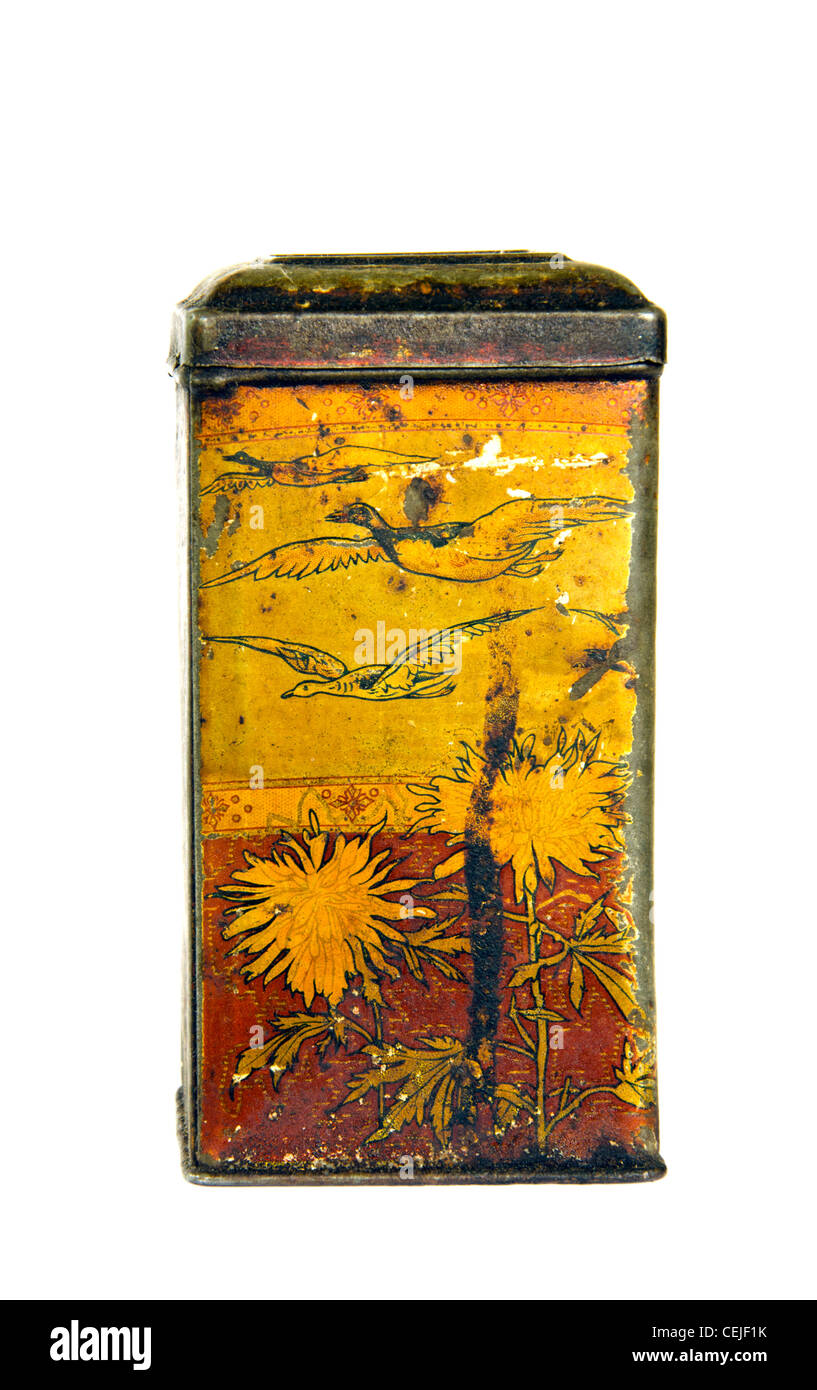 Old tea metal box hi-res stock photography and images - Alamy