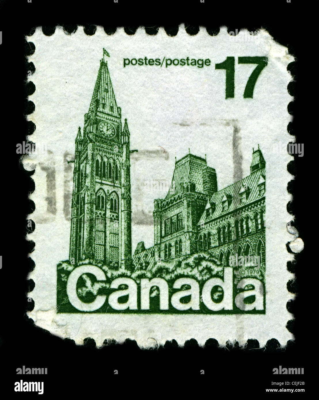 CANADA-CIRCA 1979:A stamp printed in CANADA shows image of The Centre ...