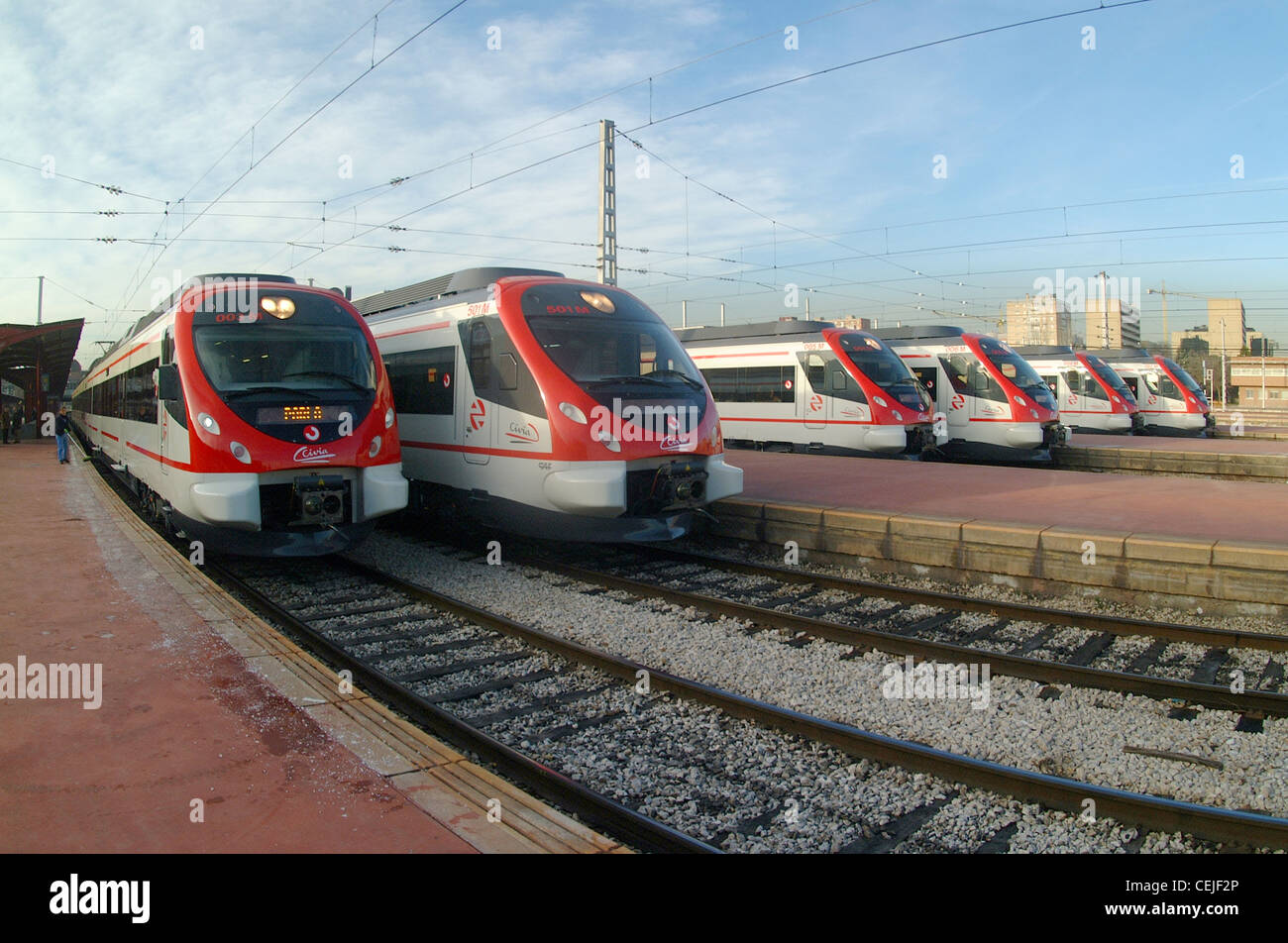 civia renfe adif railway Spain commuter train adif transport voyager ...