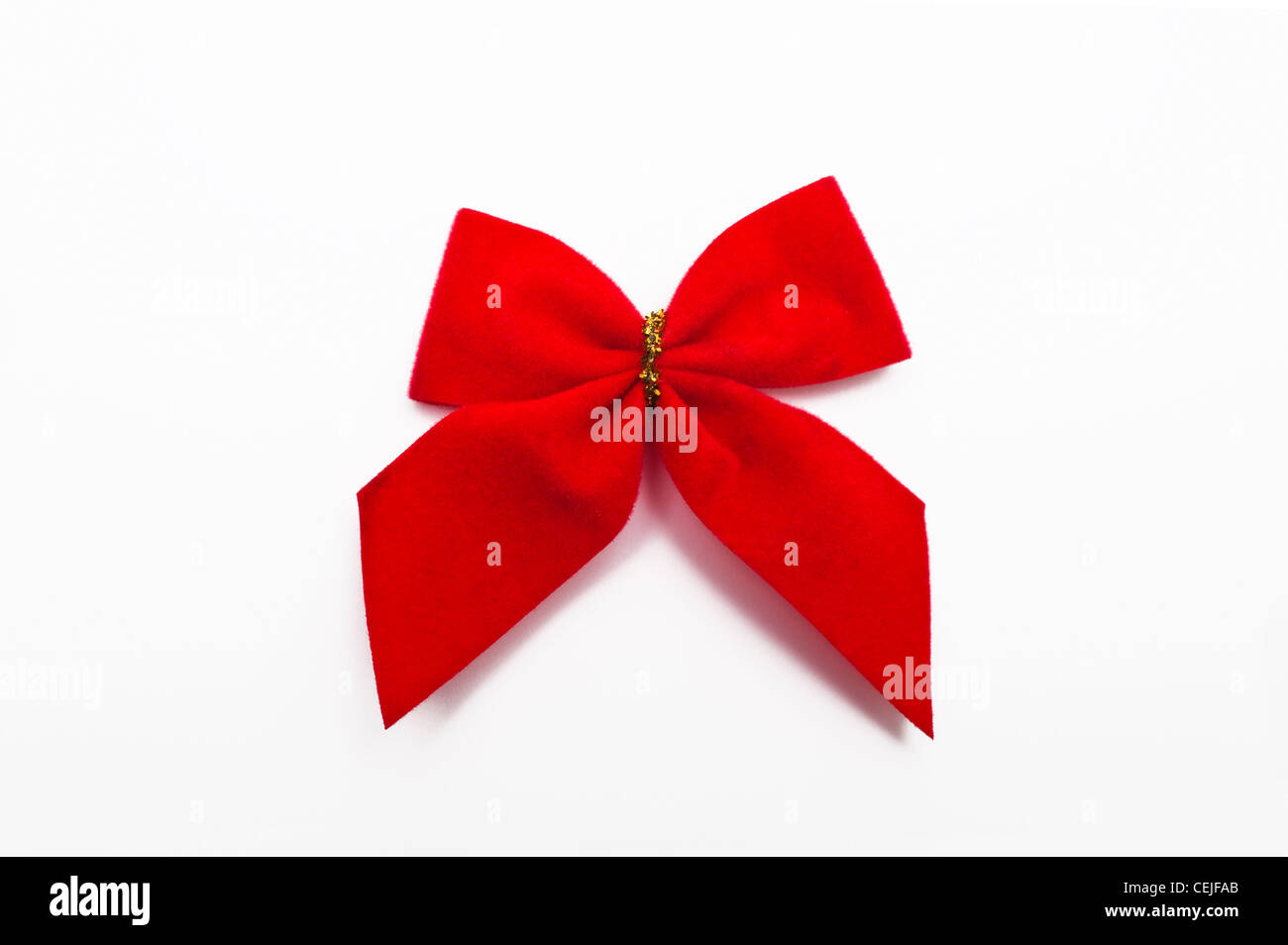 A red ribbon bow Stock Photo - Alamy