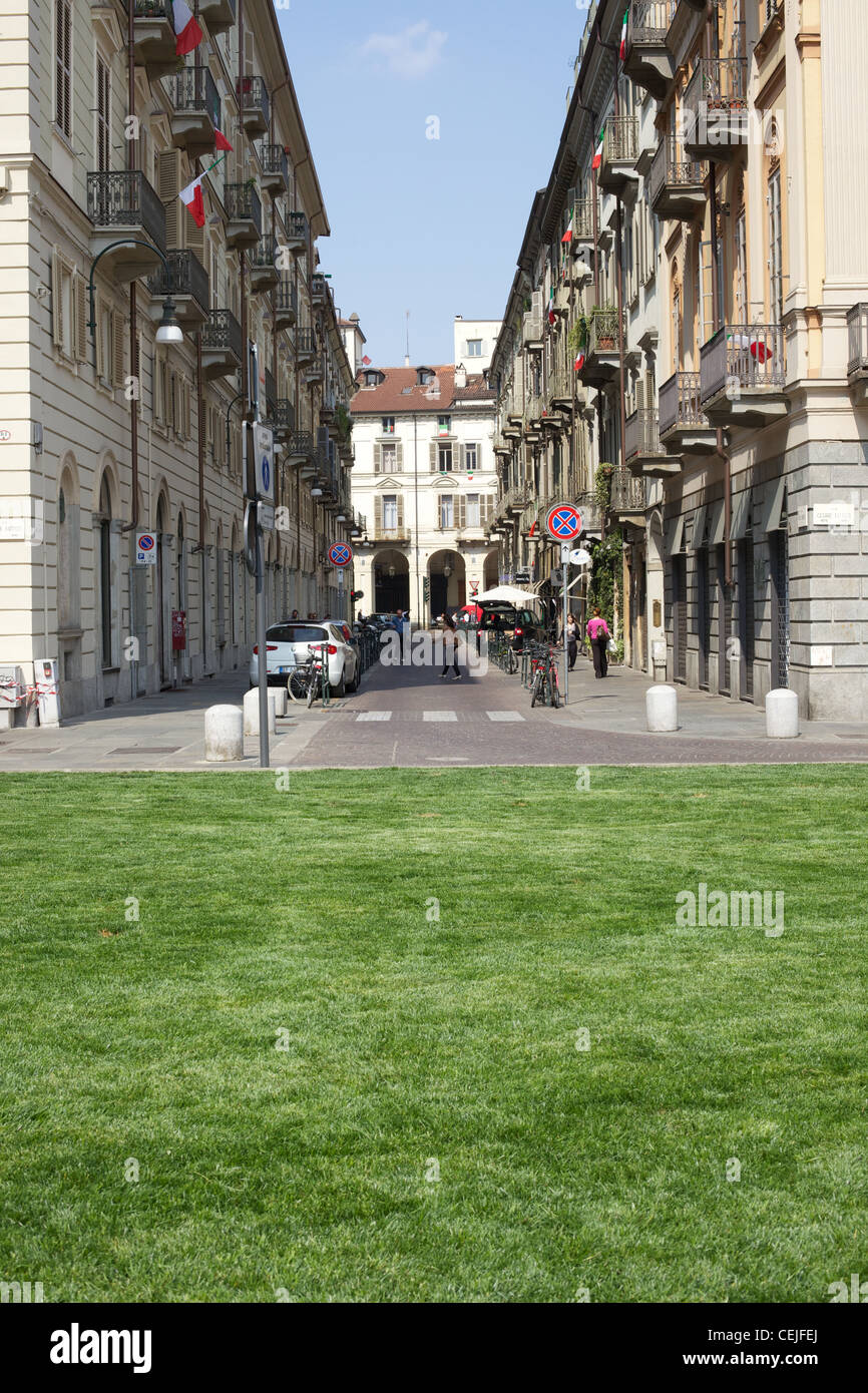 View of Turin Street from grassed area Stock Photo - Alamy