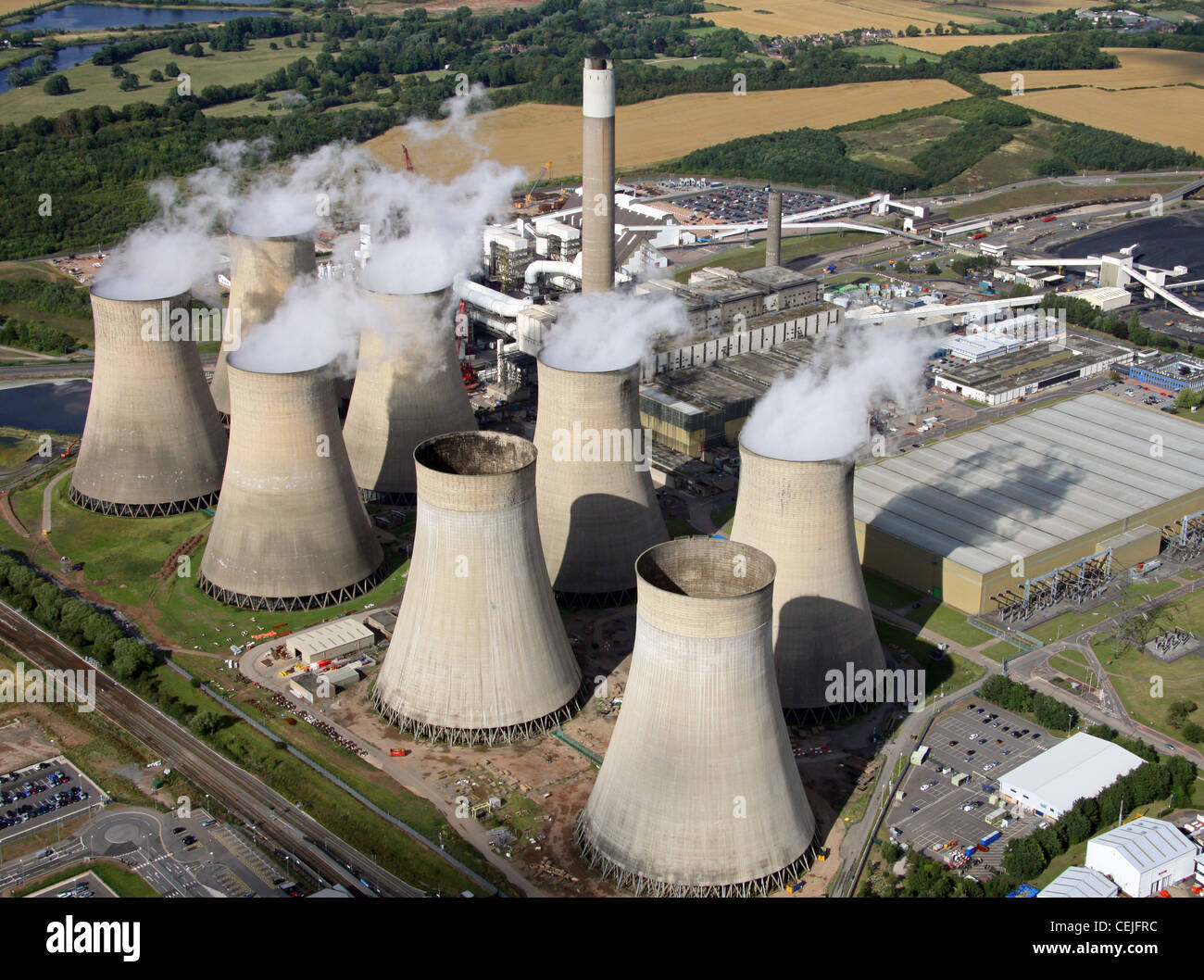 Aerial Image of Ratcliffe Power Station, Nottinghamshire Stock Photo ...