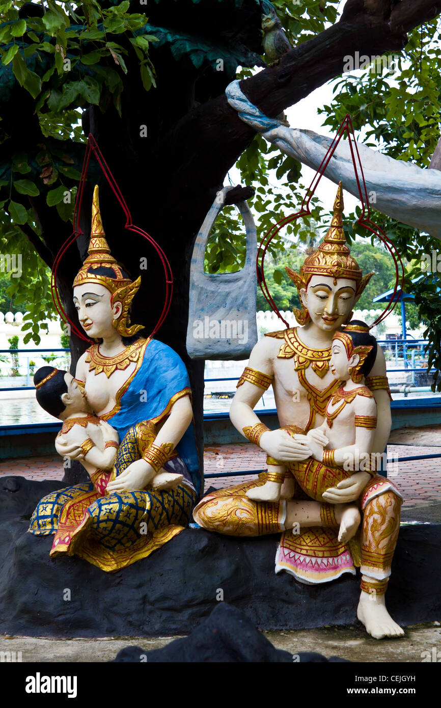 Deva in traditional Thai style decoration Stock Photo - Alamy