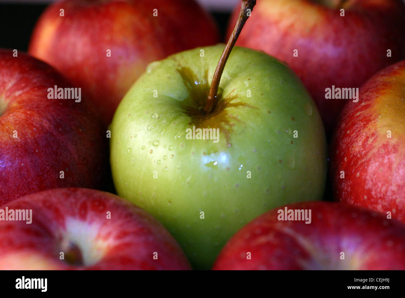 Green and red apples Stock Photo - Alamy