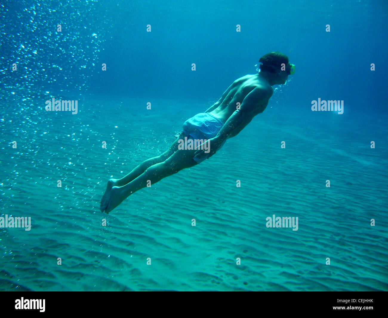 Underwater handstand hi-res stock photography and images - Alamy