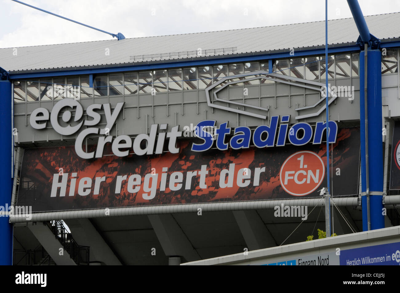 The Easy Credit football stadium in the former Nazi rally grounds in ...