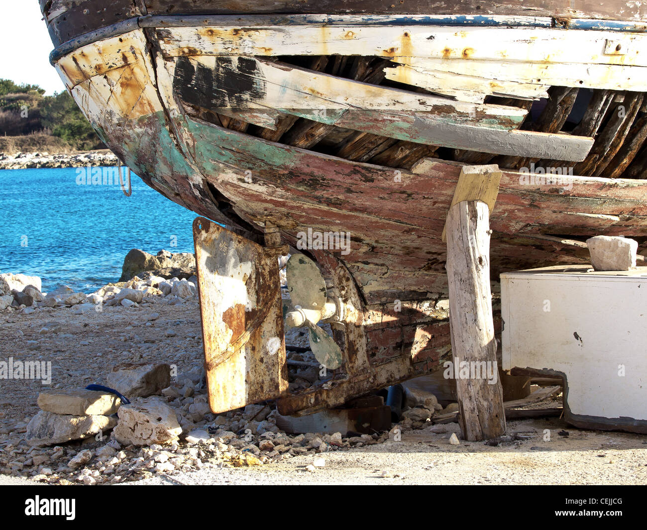 Old rusty and rotten ship hi-res stock photography and images - Alamy