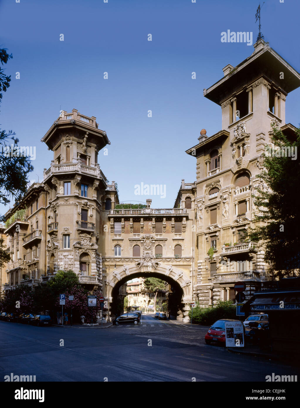 Coppedè quarter in Rome Stock Photo - Alamy