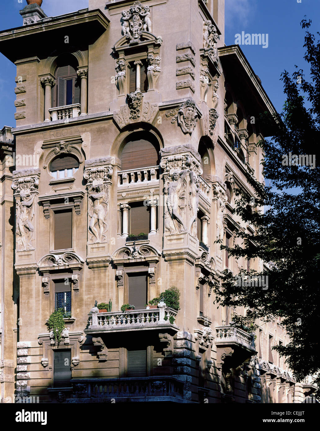 Coppedè quarter in Rome Stock Photo - Alamy