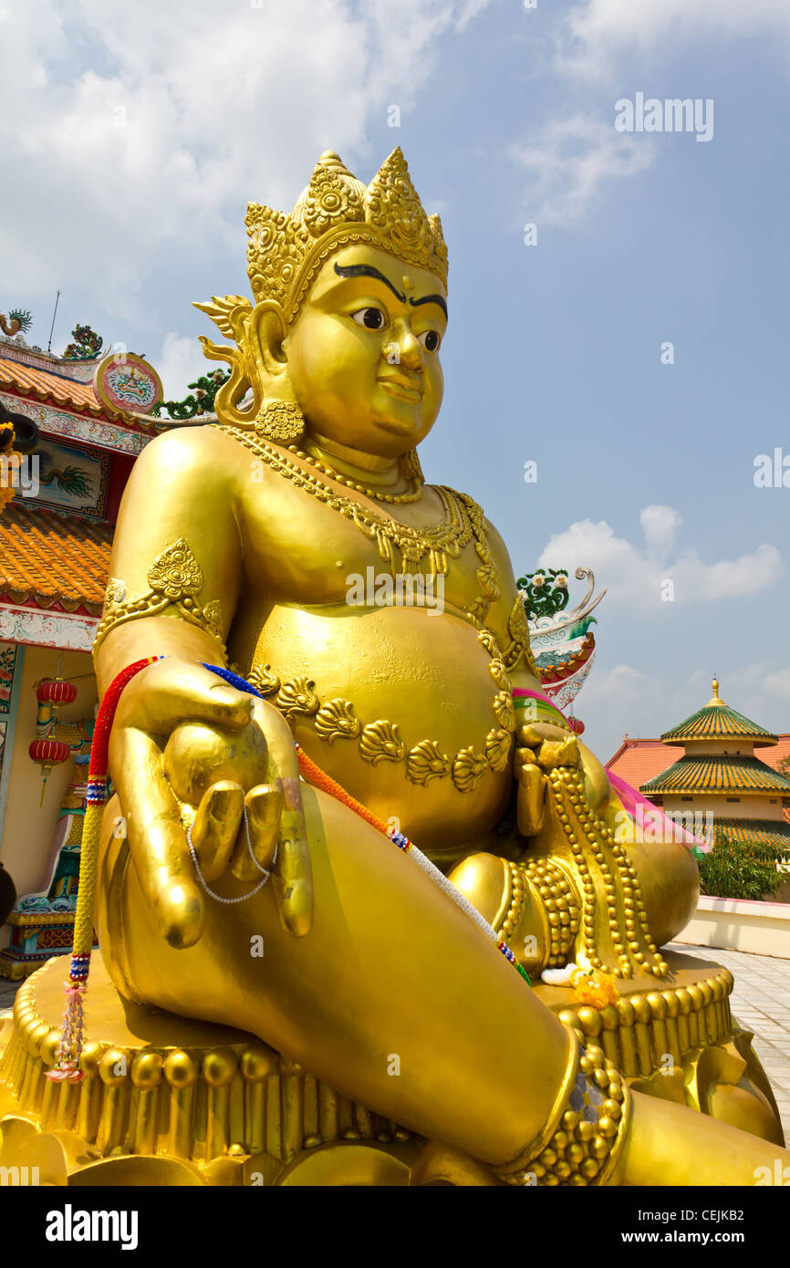Golden Buddha Statue in temple of Thailand Stock Photo - Alamy