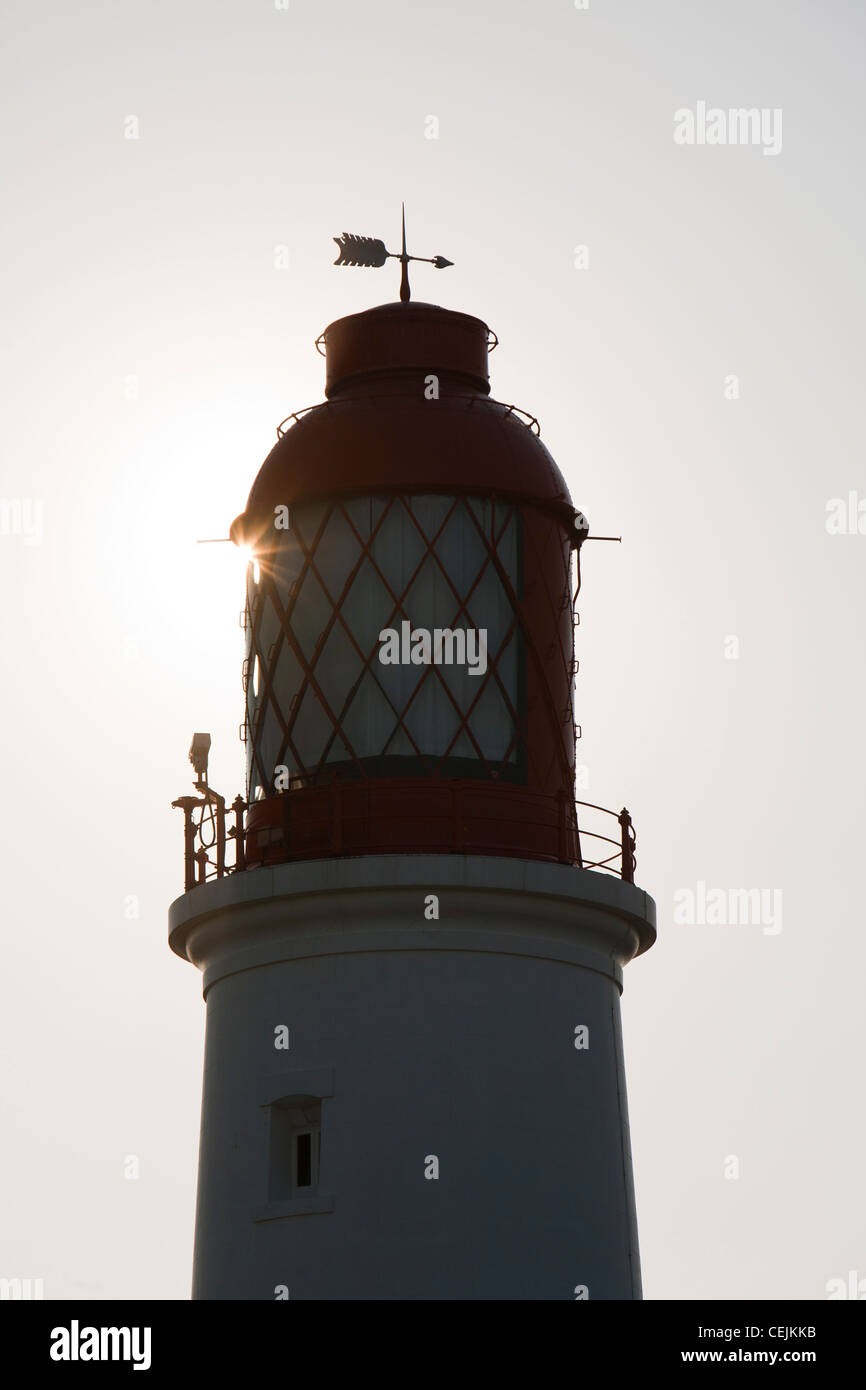 Souter lighthouse on the north east coast between Newcastle and ...