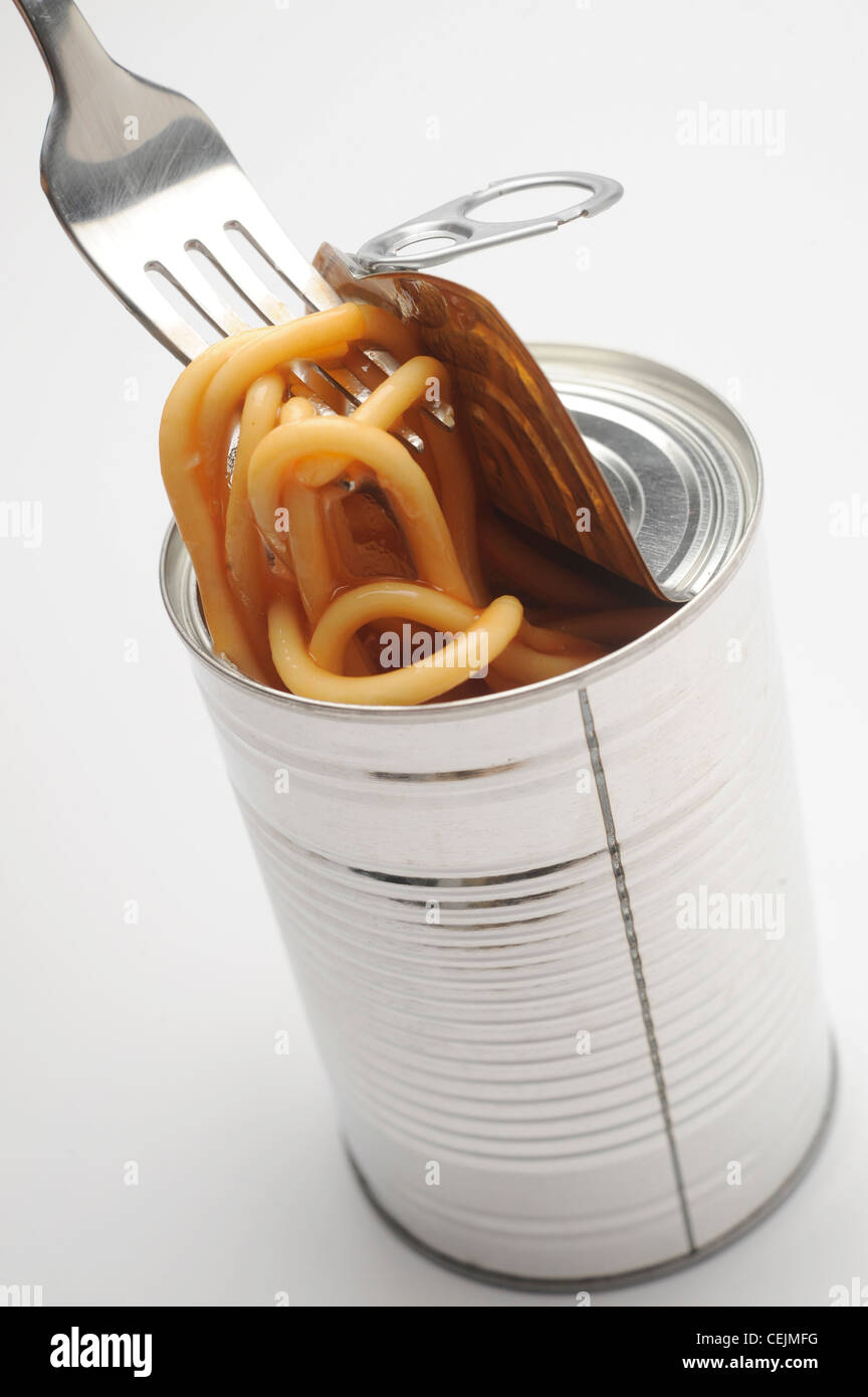 Tinned spaghetti cut out hi-res stock photography and images - Alamy