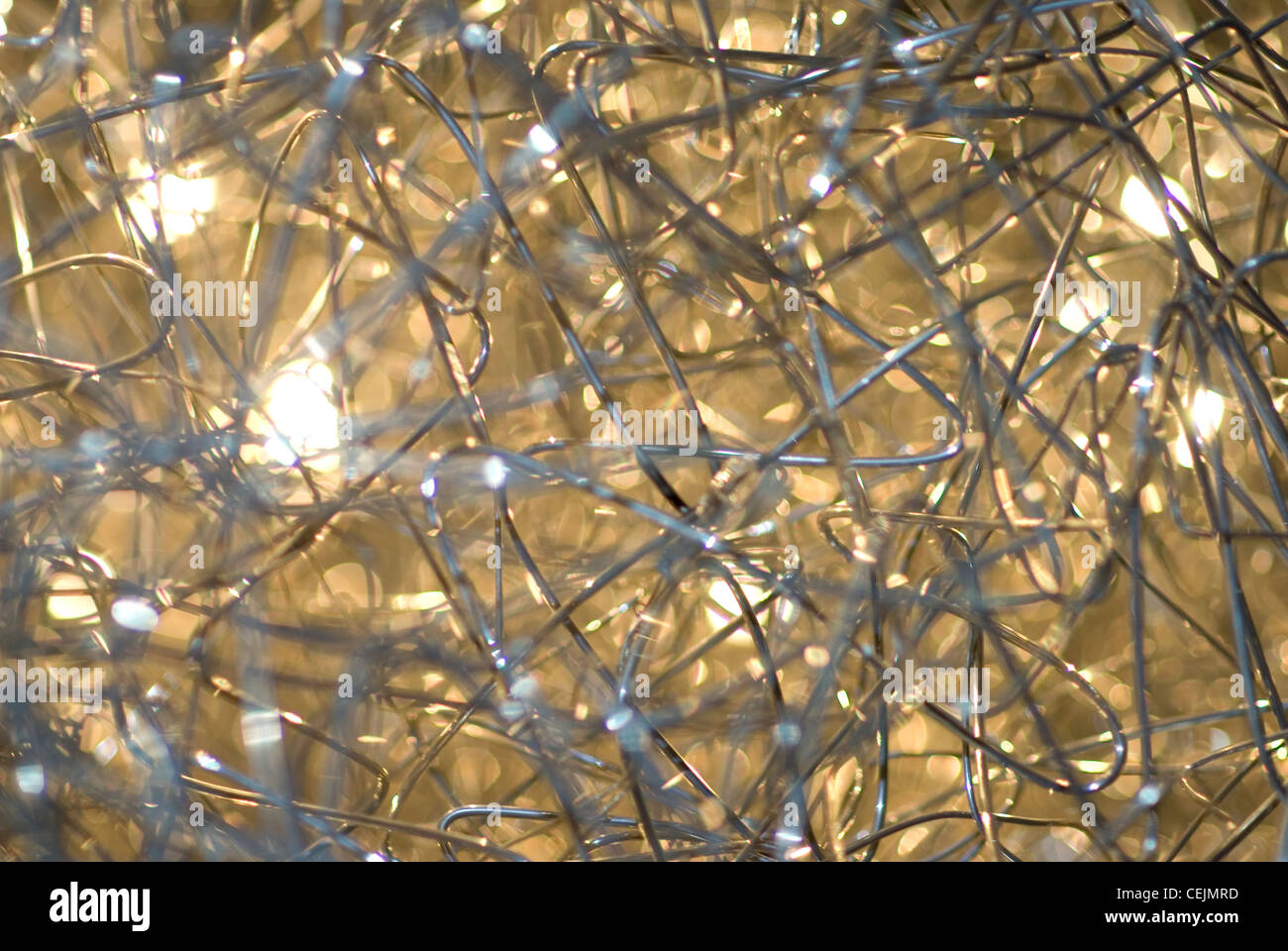 abstract lighting enclosure with wire frame Stock Photo - Alamy