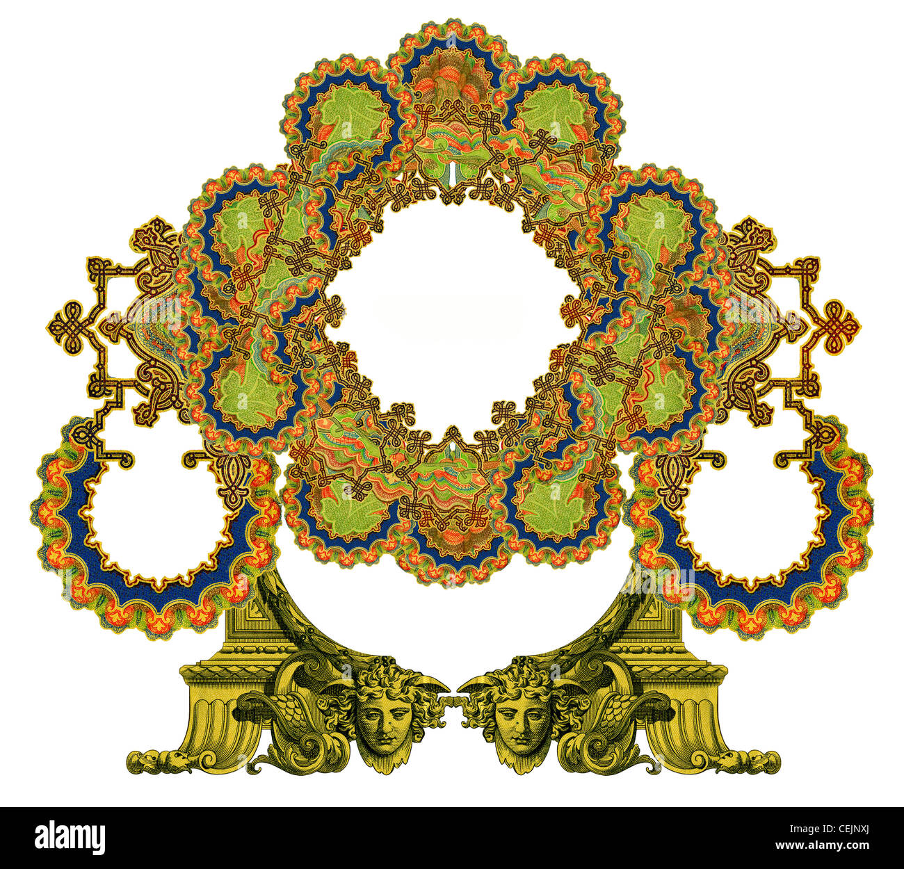 Luxuriously illustrated old Victorian frame Stock Photo - Alamy