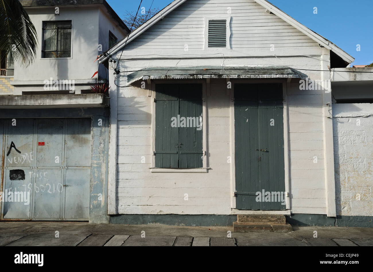 Colonial wooden house in Port Louis, Mauritius Stock Photo - Alamy