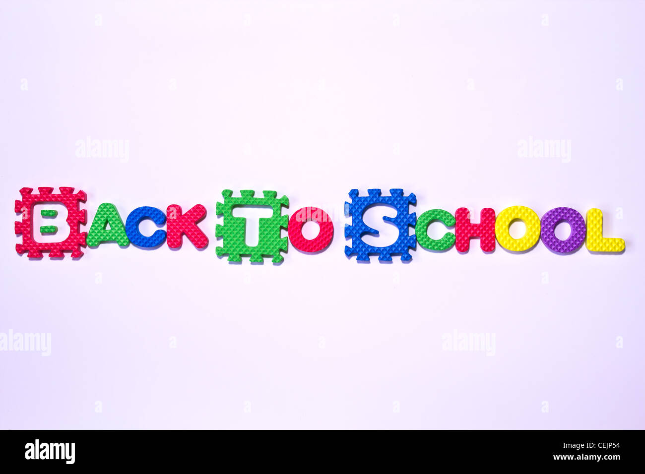 colorful letters with "BACK TO SCHOOL" isolated on white background ...