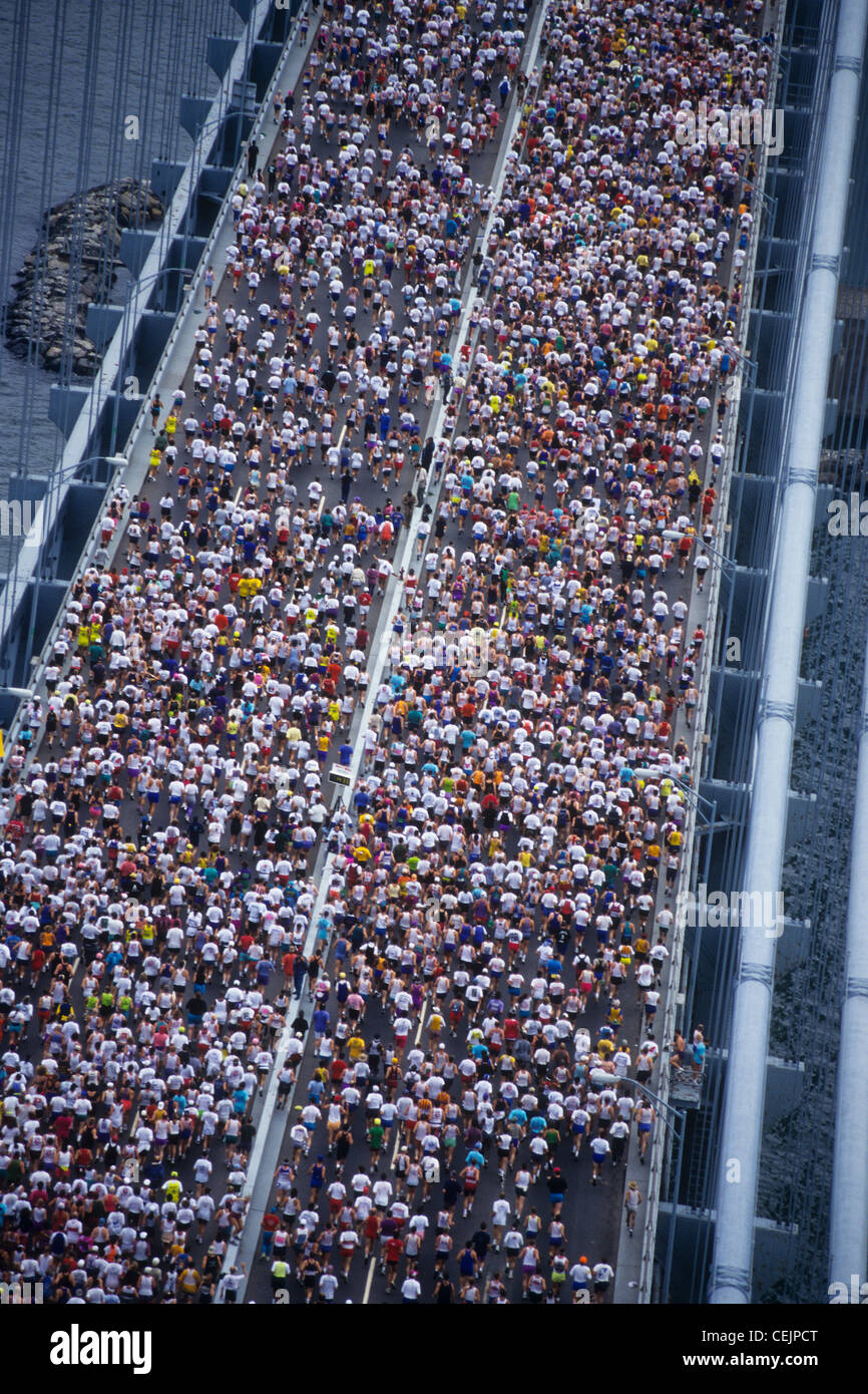 New York Marathon Aerial Stock Photos & New York Marathon Aerial Stock ...