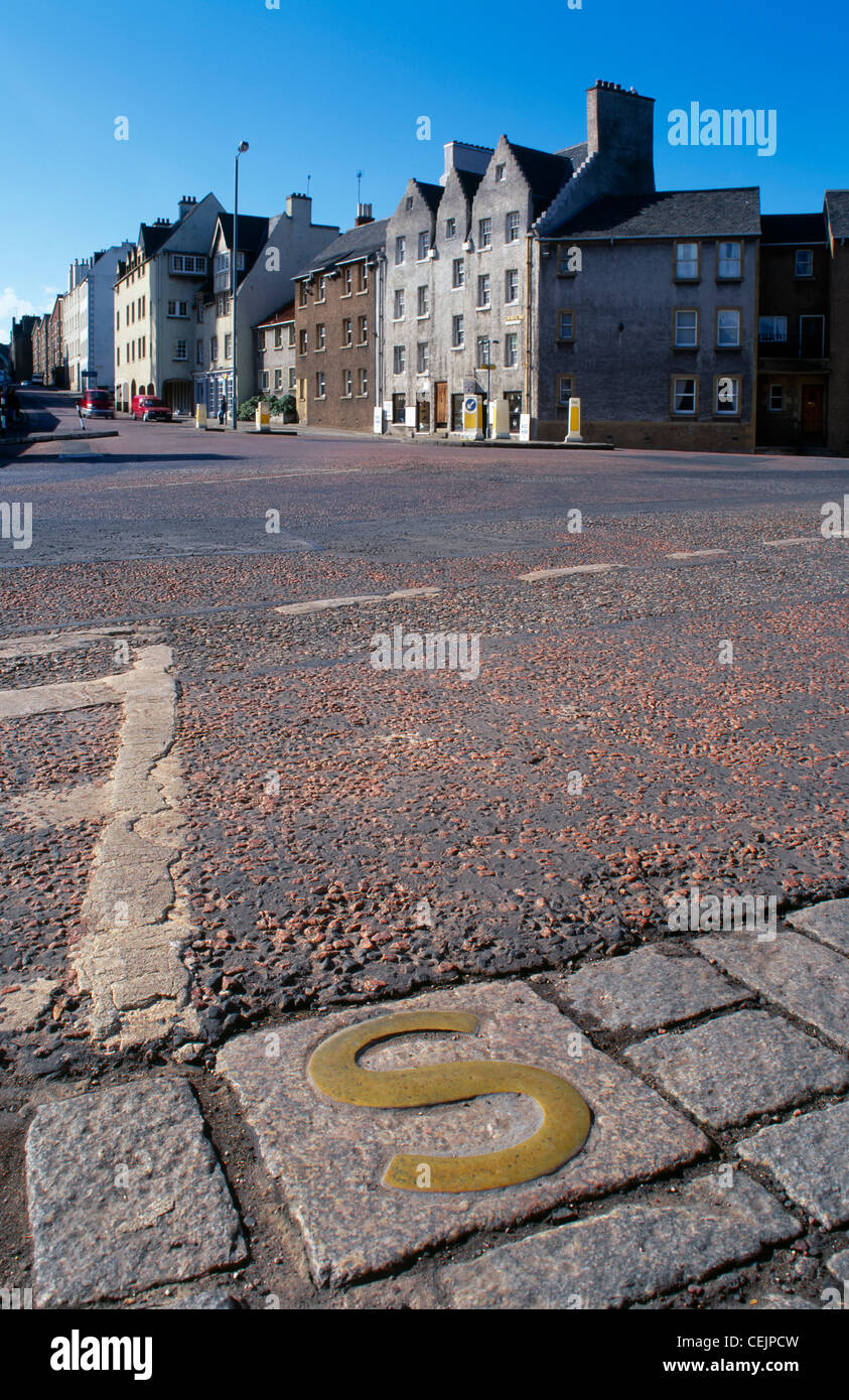 The Sanctuary Stone outside Holyrood Palace in Abbey Strand, Edinburgh ...