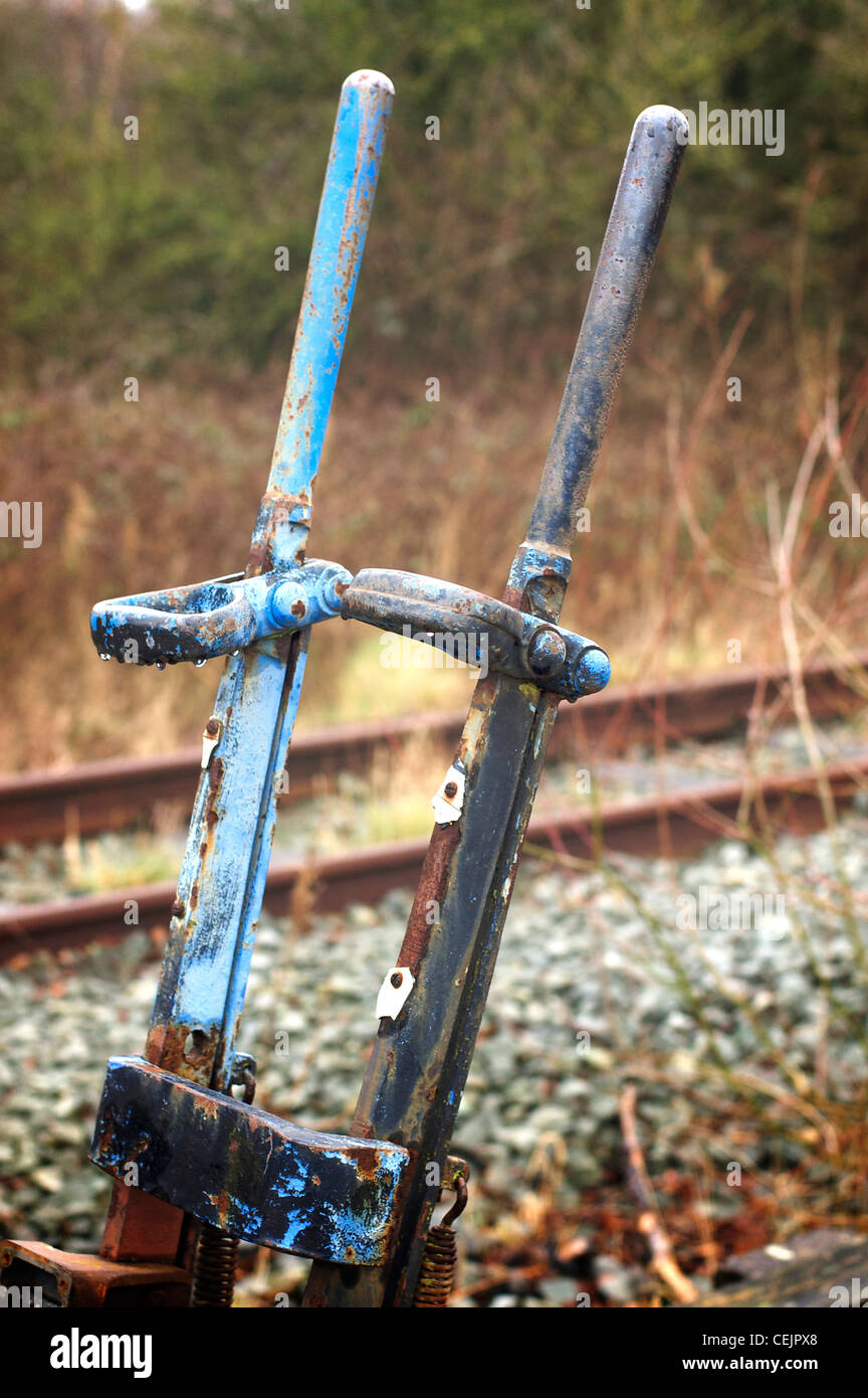 Railway points lever hi-res stock photography and images - Alamy