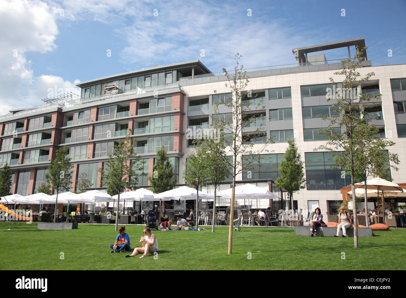 Eurovea shopping centre bratislava slovakia hi-res stock photography ...