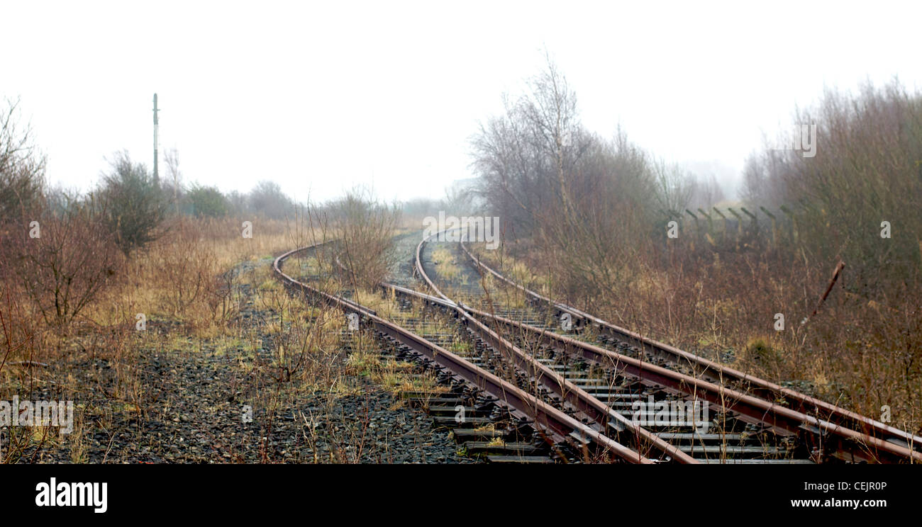 Abandoned railway line Stock Photo - Alamy