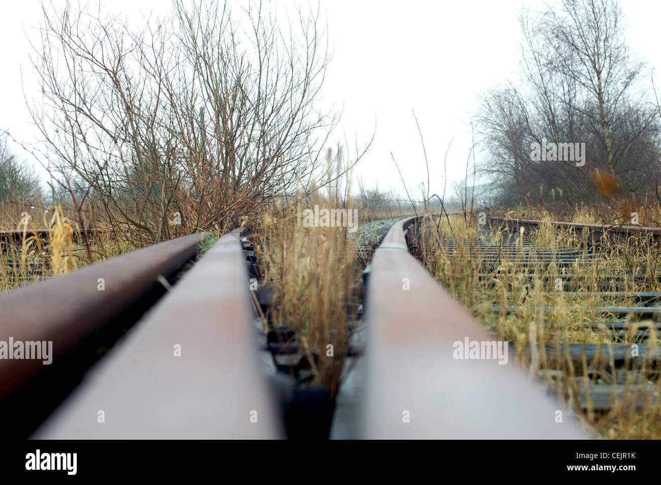 Abandoned railway line Stock Photo - Alamy