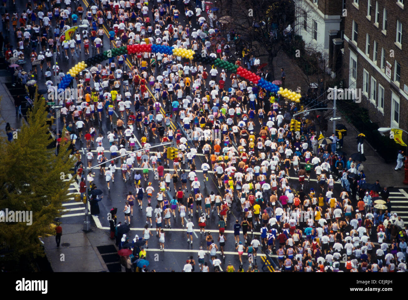 New York Marathon Aerial High Resolution Stock Photography and Images ...
