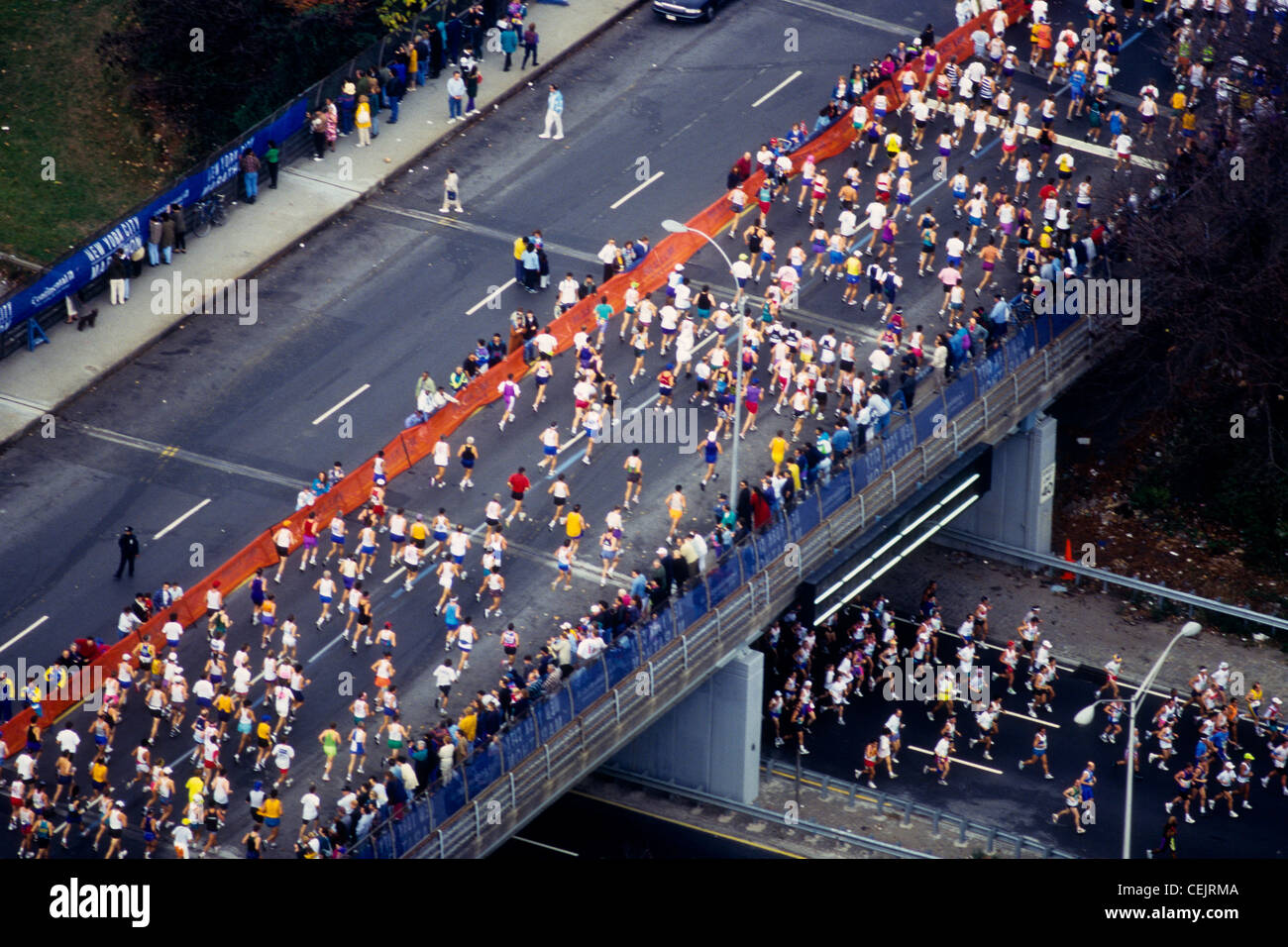 New york marathon aerial hi-res stock photography and images - Alamy