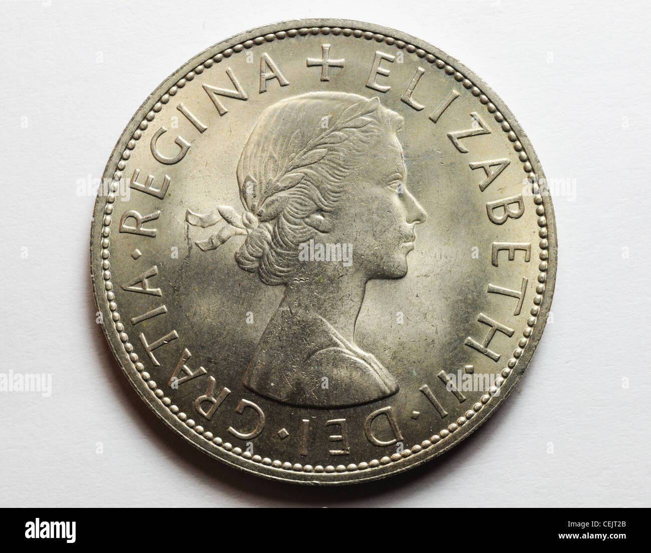 Pre decimal coins half crown hi-res stock photography and images - Alamy