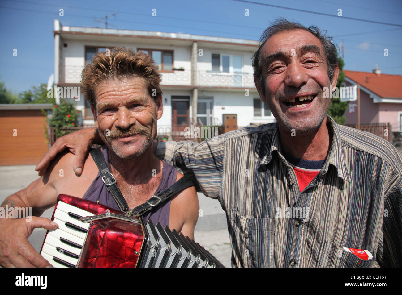 Singing gipsies. Slovakia Stock Photo - Alamy