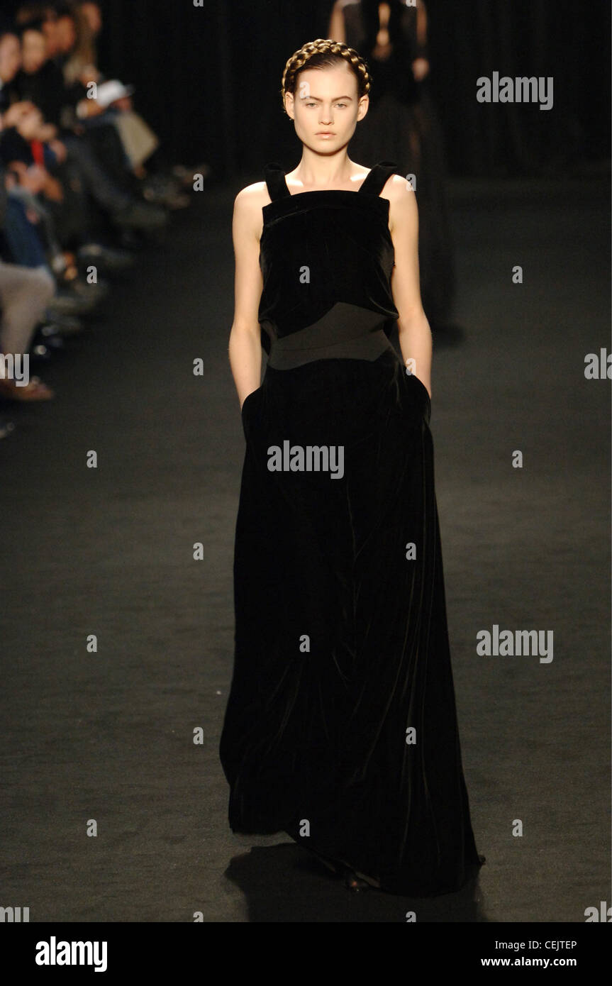 Givenchy Ready to Wear Paris A W Brunette female model her hair pulled ...